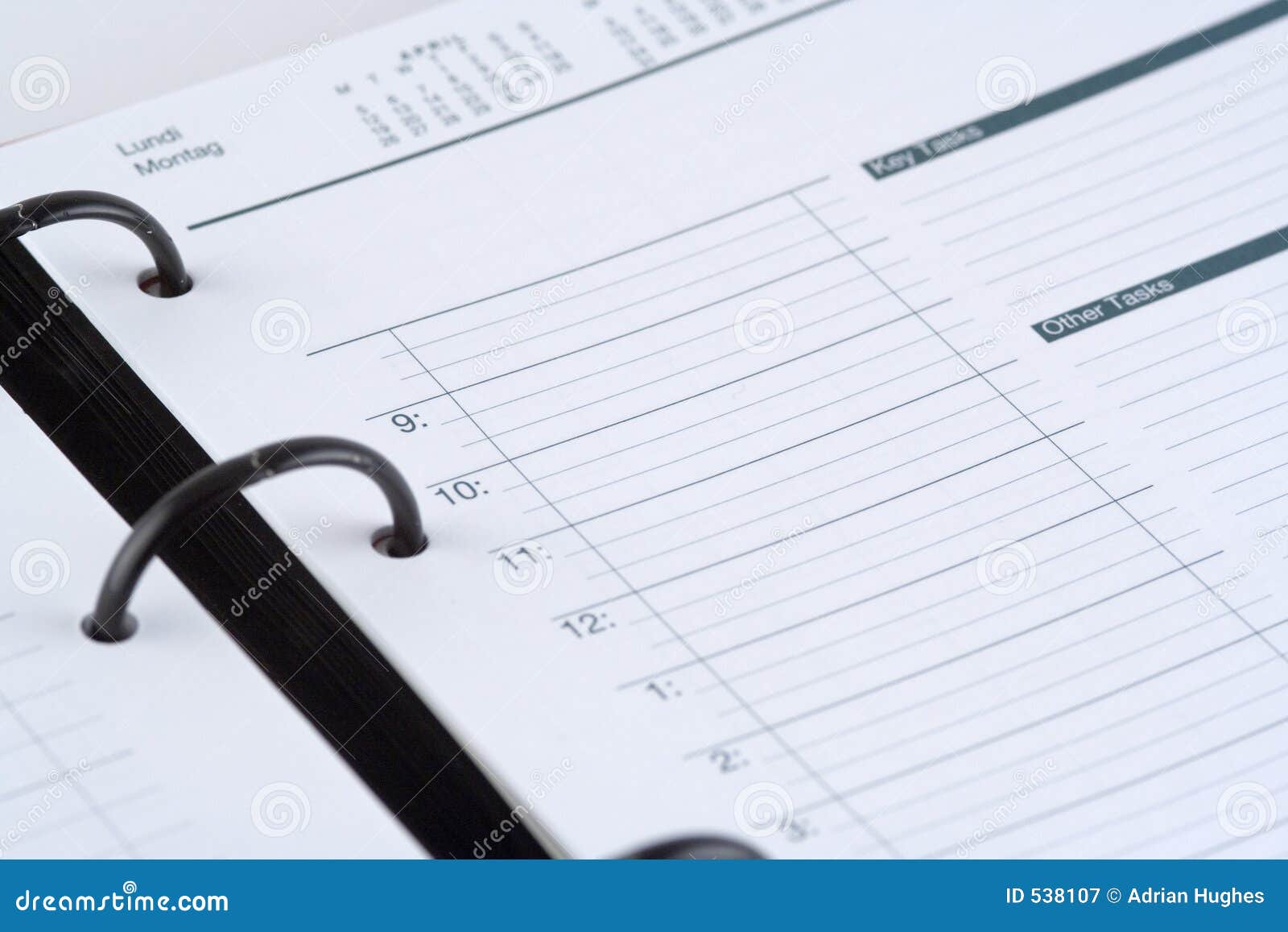 Diary stock image. Image of minute, calendar, week, month - 538107