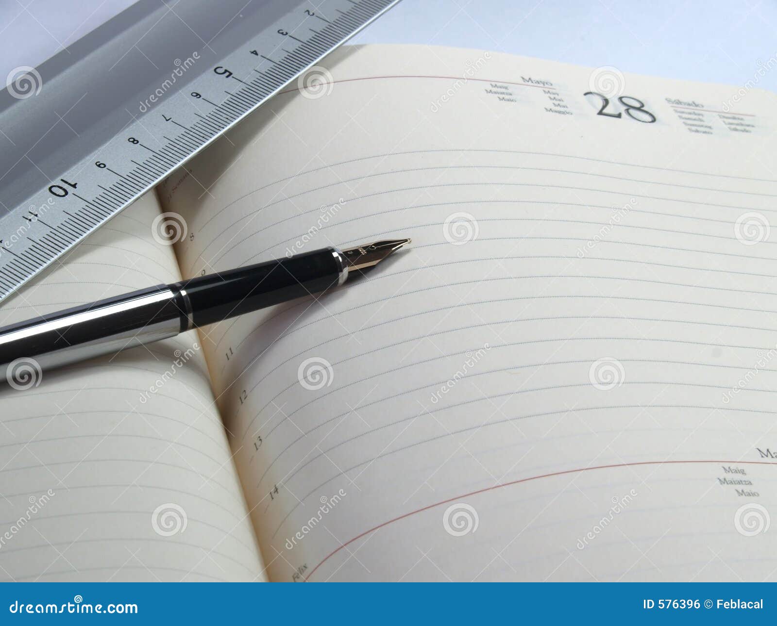 Diary stock photo. Image of writing, notes, page, bussines - 576396