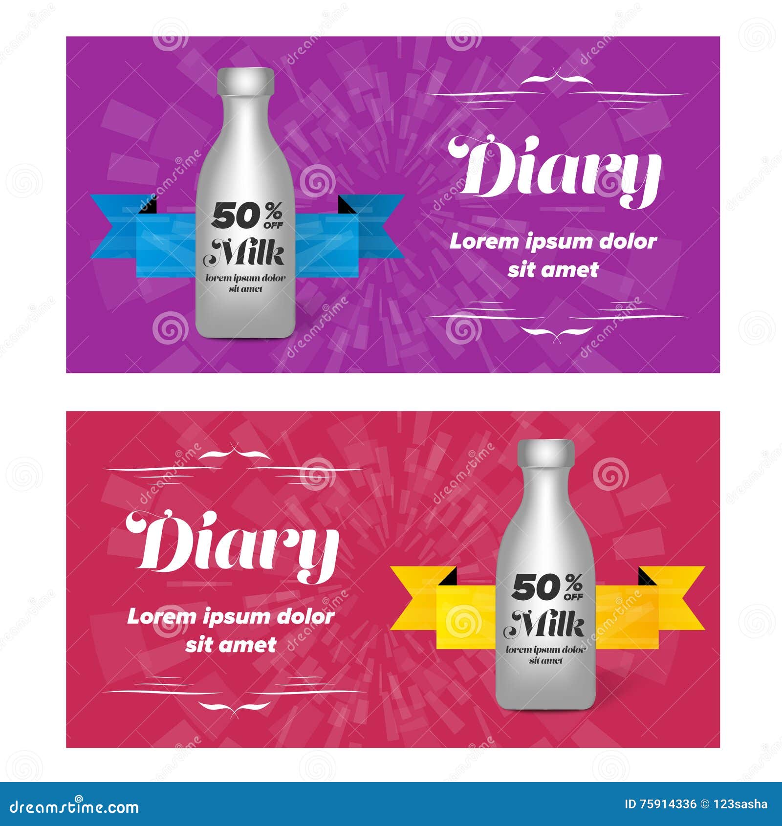 Diary banner design stock vector. Illustration of design - 75914336