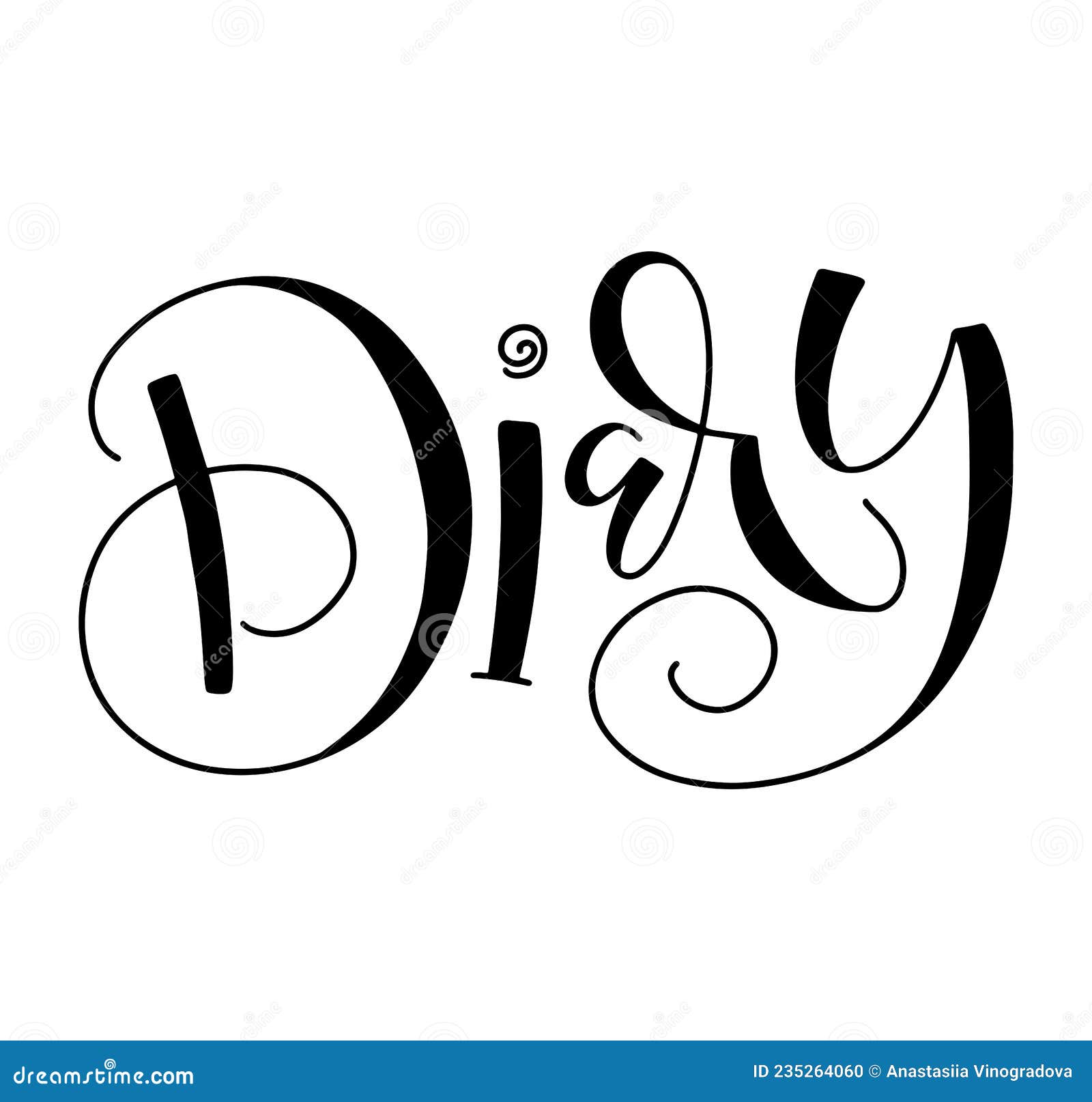 Diary - Black Lettering Isolated on White Background Stock Vector ...