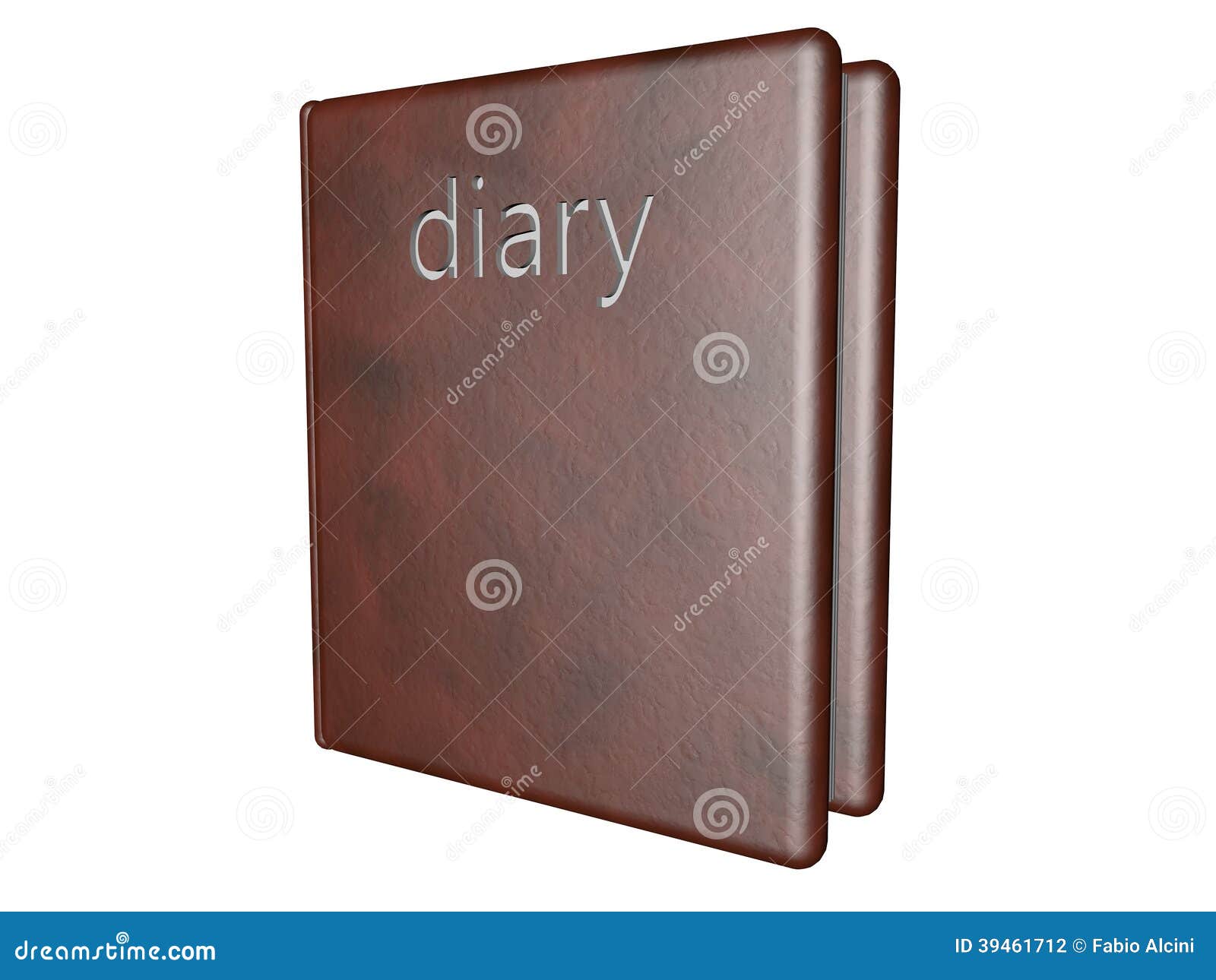 Diary stock illustration. Illustration of cover, text - 39461712