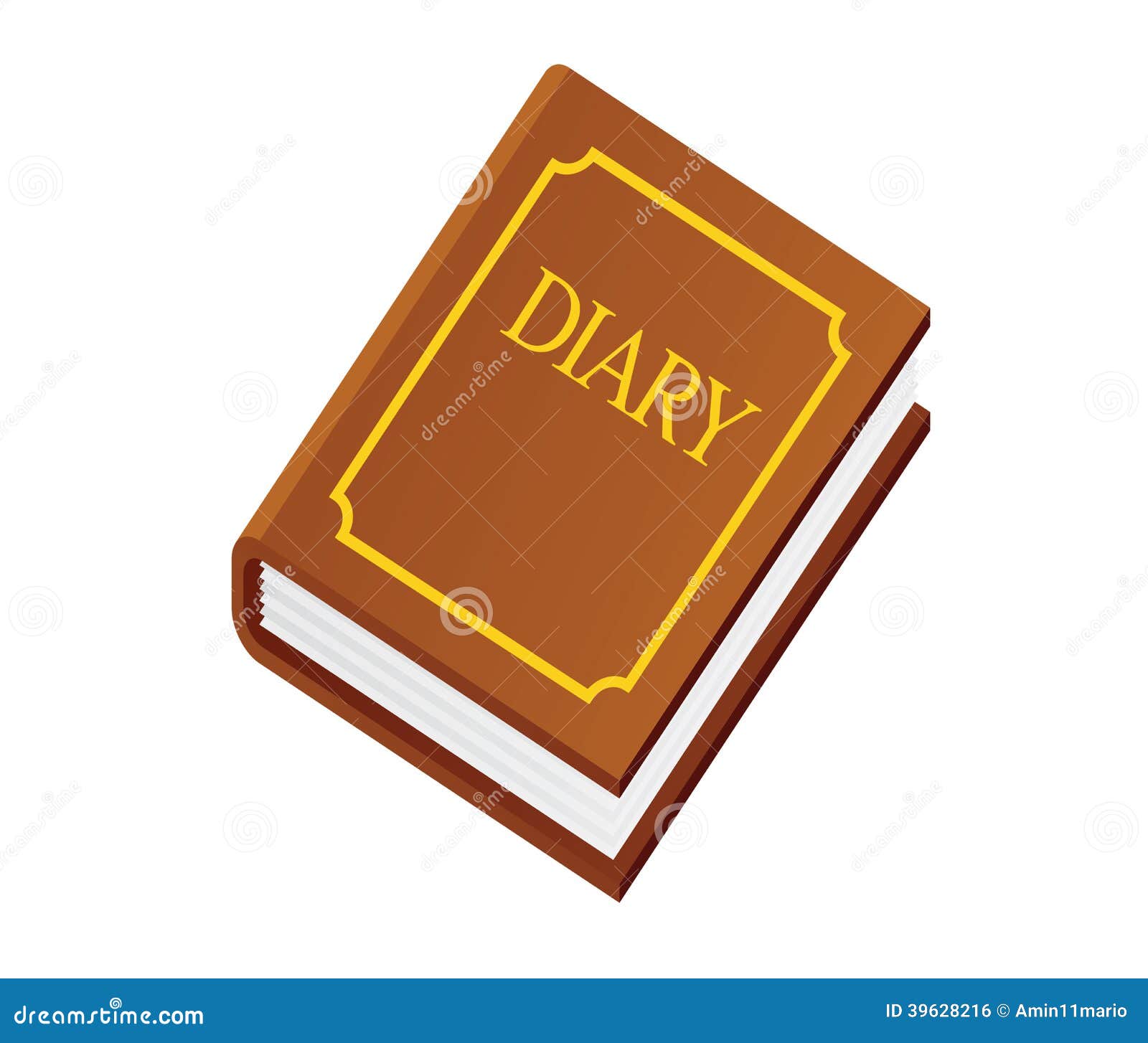 Diary book stock illustration. Illustration of knowledge - 39628216