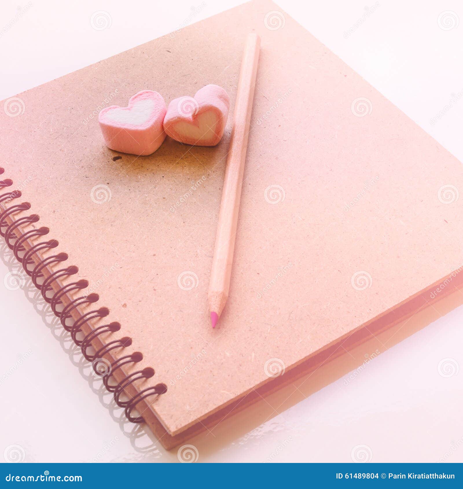 Diary book and pencil stock photo. Image of book, notepad - 61489804