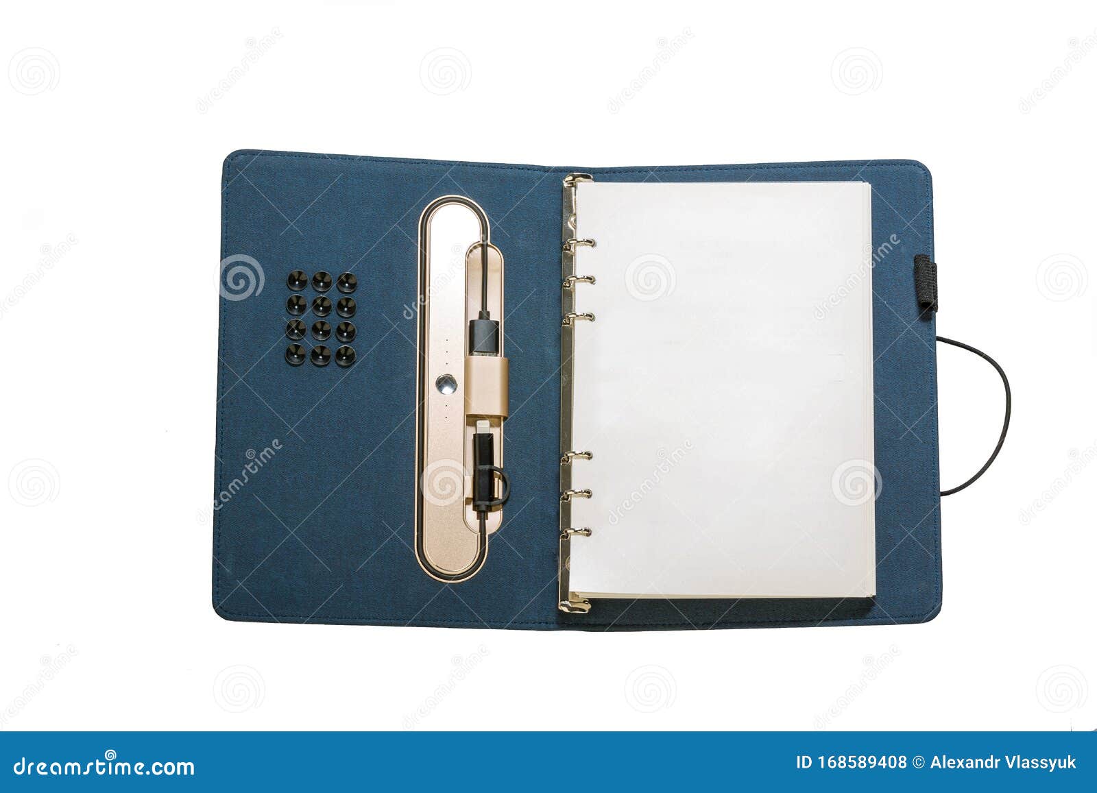 A Diary with Built in Power Bank, Modern Stock Photo - Image of diary ...