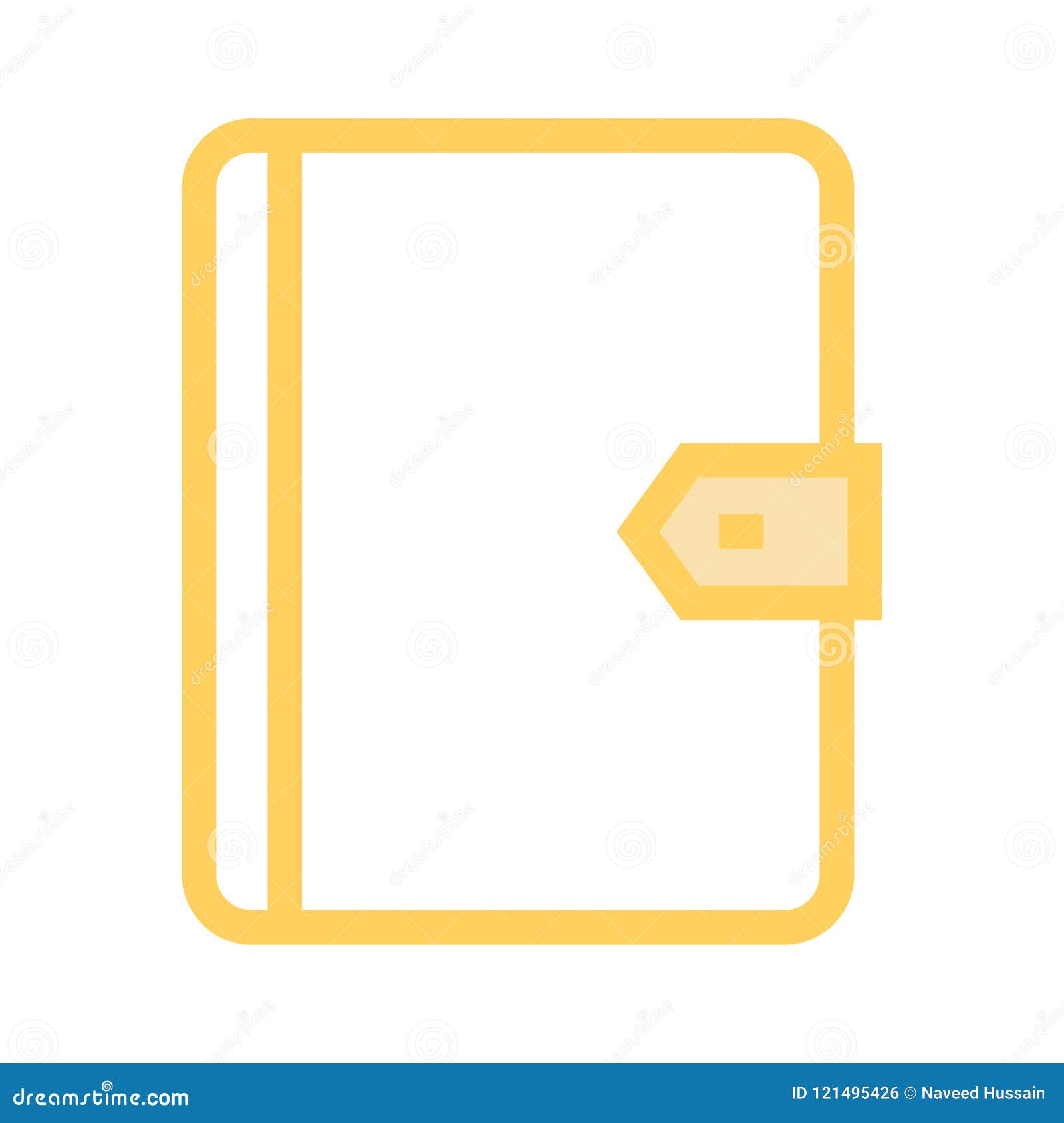 Diary color line icon stock illustration. Illustration of concept ...