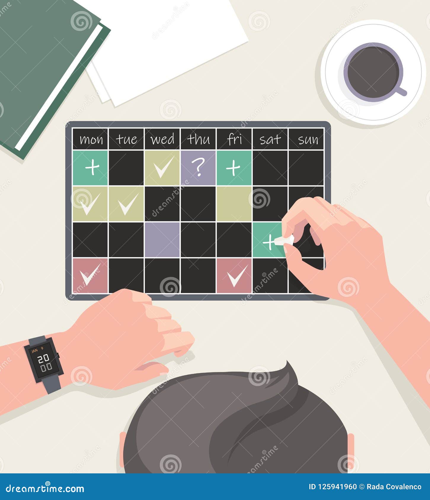 Completing Daily Tasks. School Exam. Fact Check. Checklist Of Completed ...