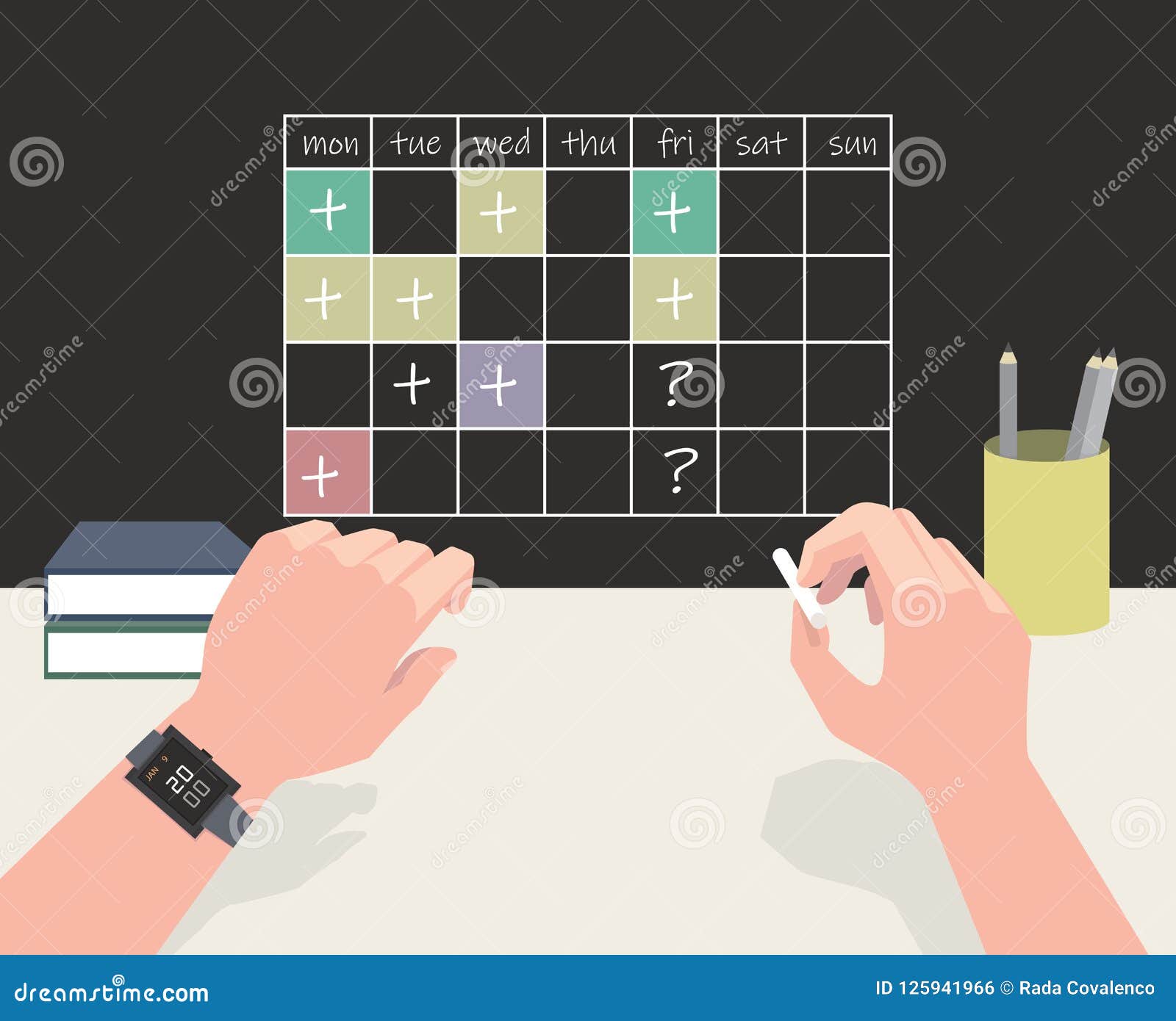 Completing Daily Tasks. School Exam. Fact Check. Checklist Of Completed ...