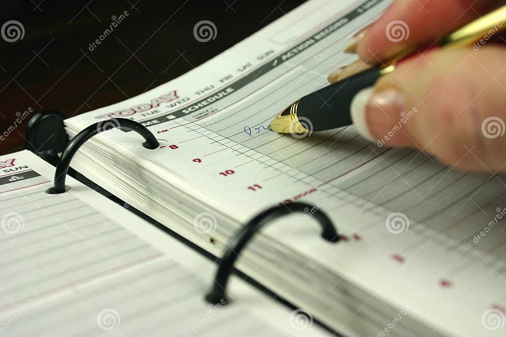 Diary Entry stock image. Image of appointment, organiser - 280055