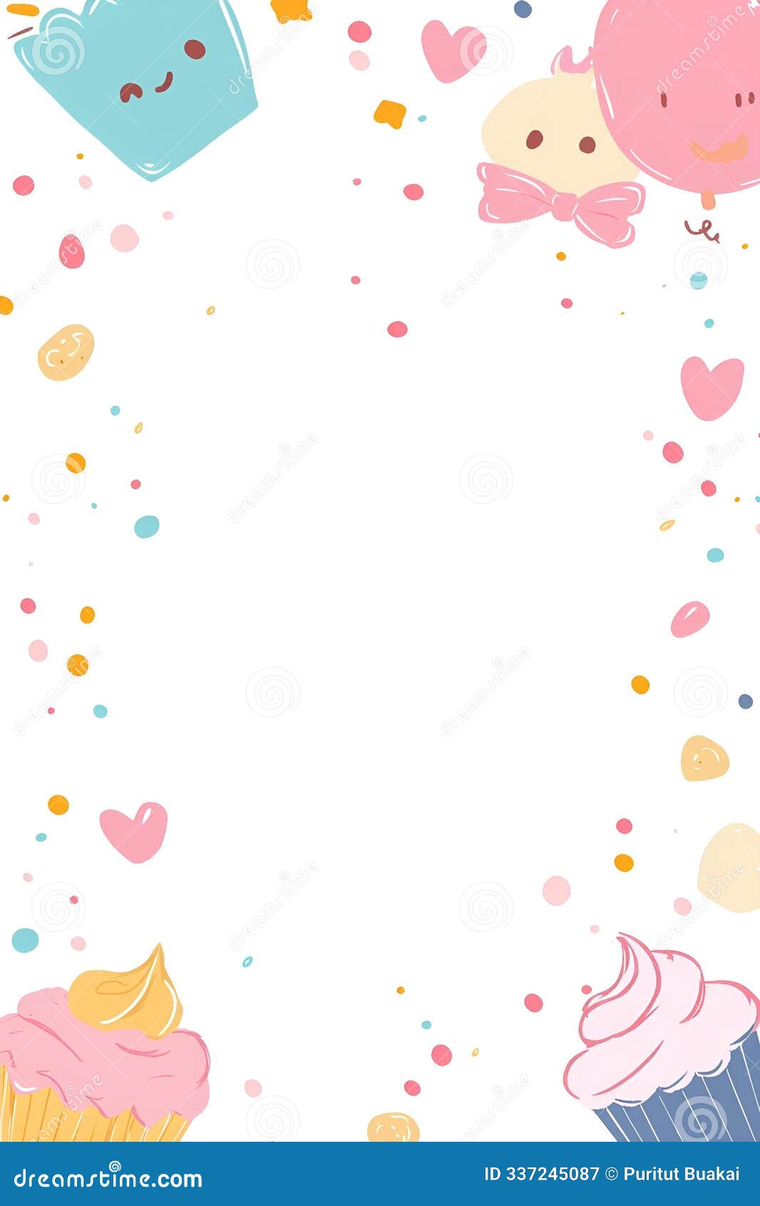 Diary Frame with Pastel Tones and Minimalist Patterns. Stock ...