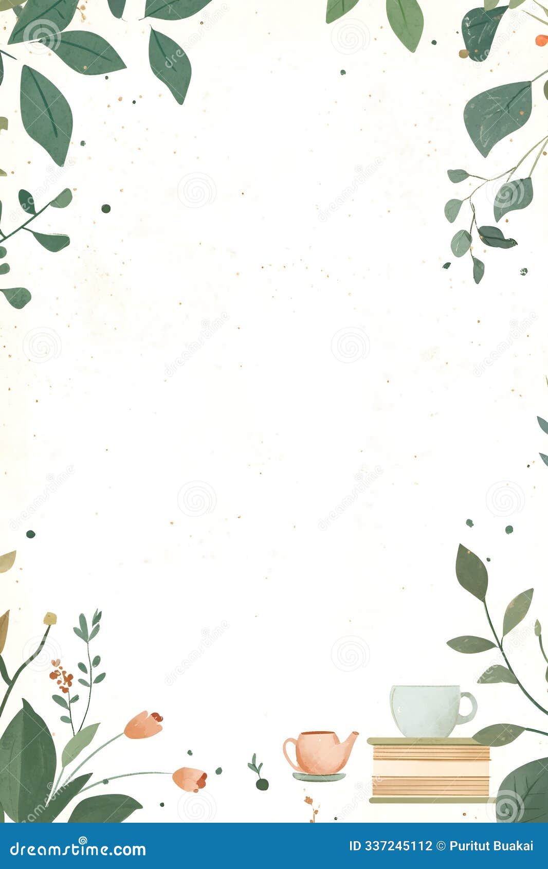 Diary Frame with Pastel Tones and Minimalist Patterns. Stock ...