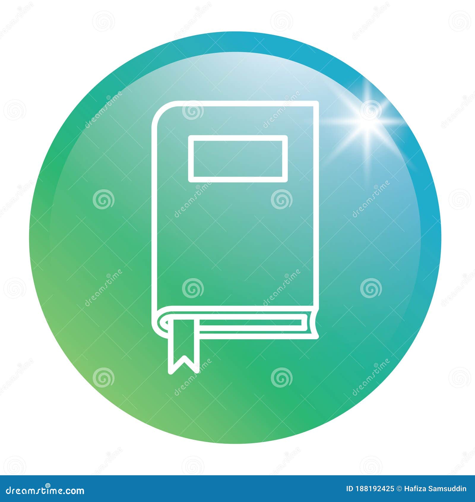 Diary Glossy Button. Vector Illustration Decorative Design Stock Vector ...