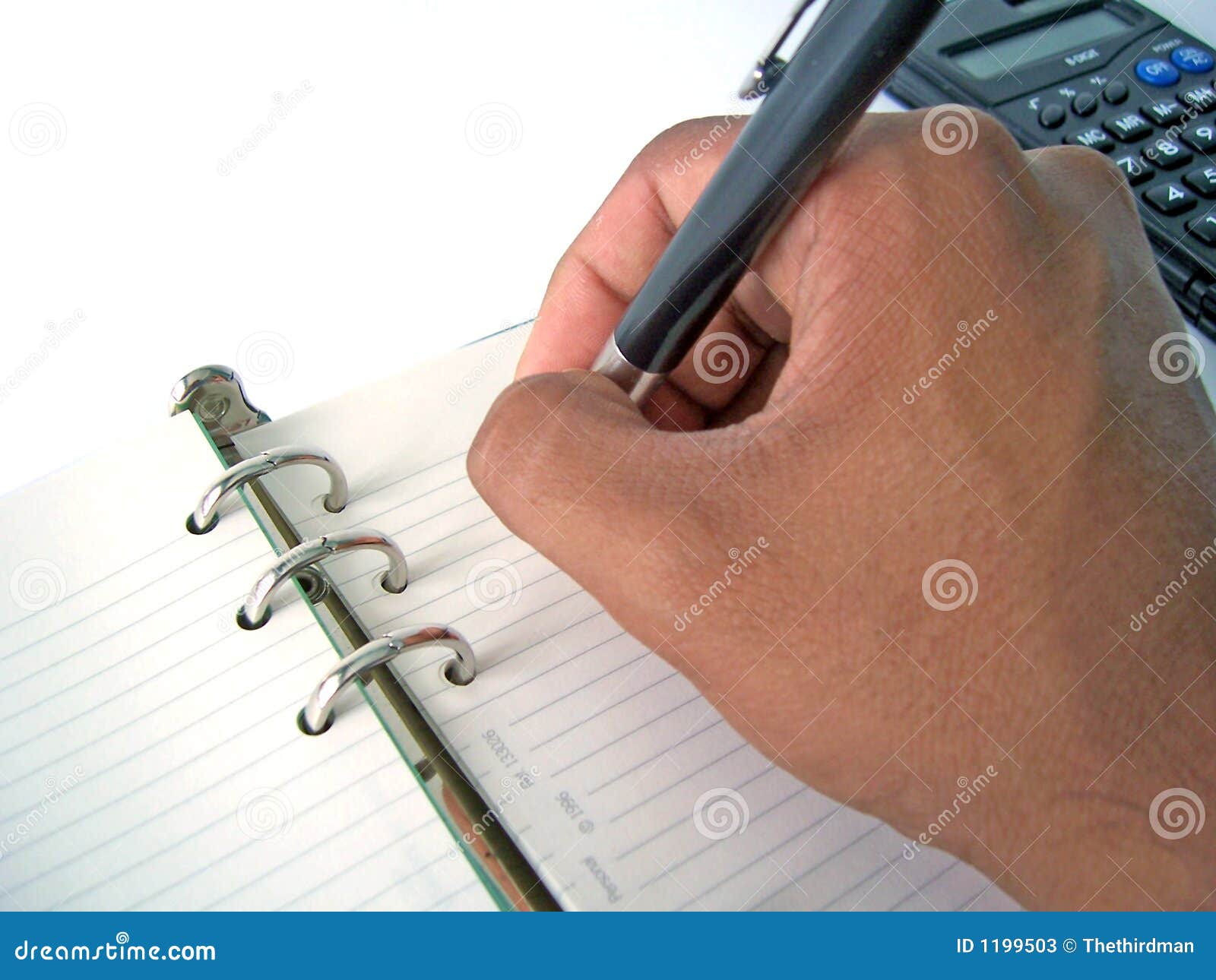 Diary Hand Picture. Image: 1199503