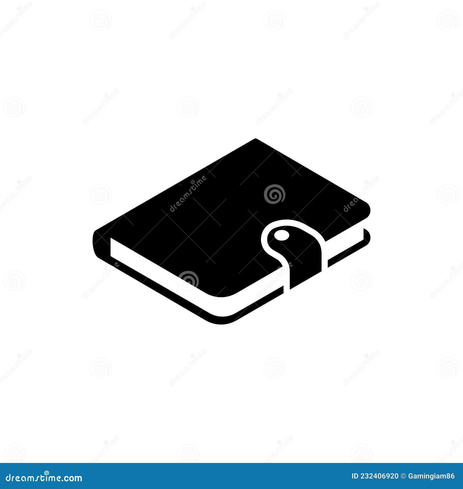 Diary Journal Book Icon for Apps and Websites Stock Vector ...