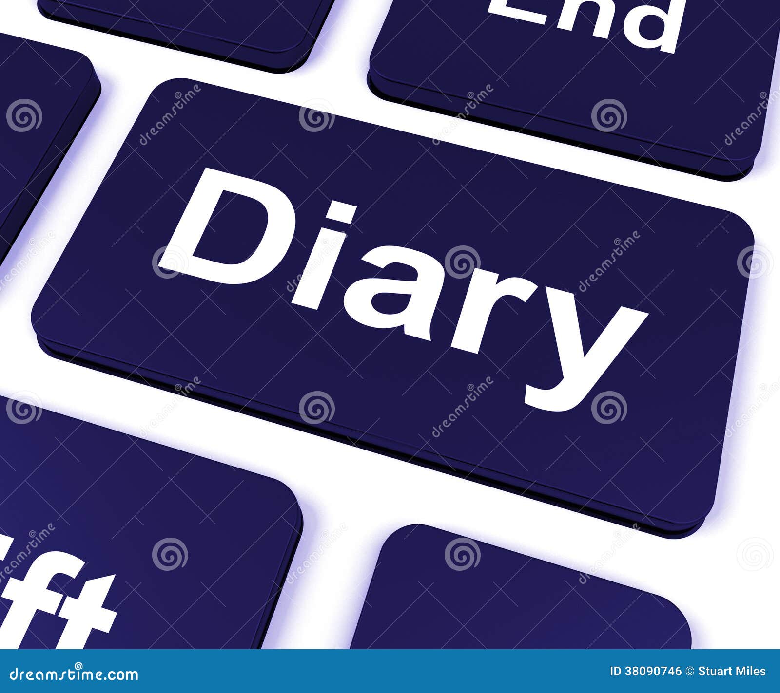 Diary Key Shows Online Planner or Schedule Stock Illustration ...
