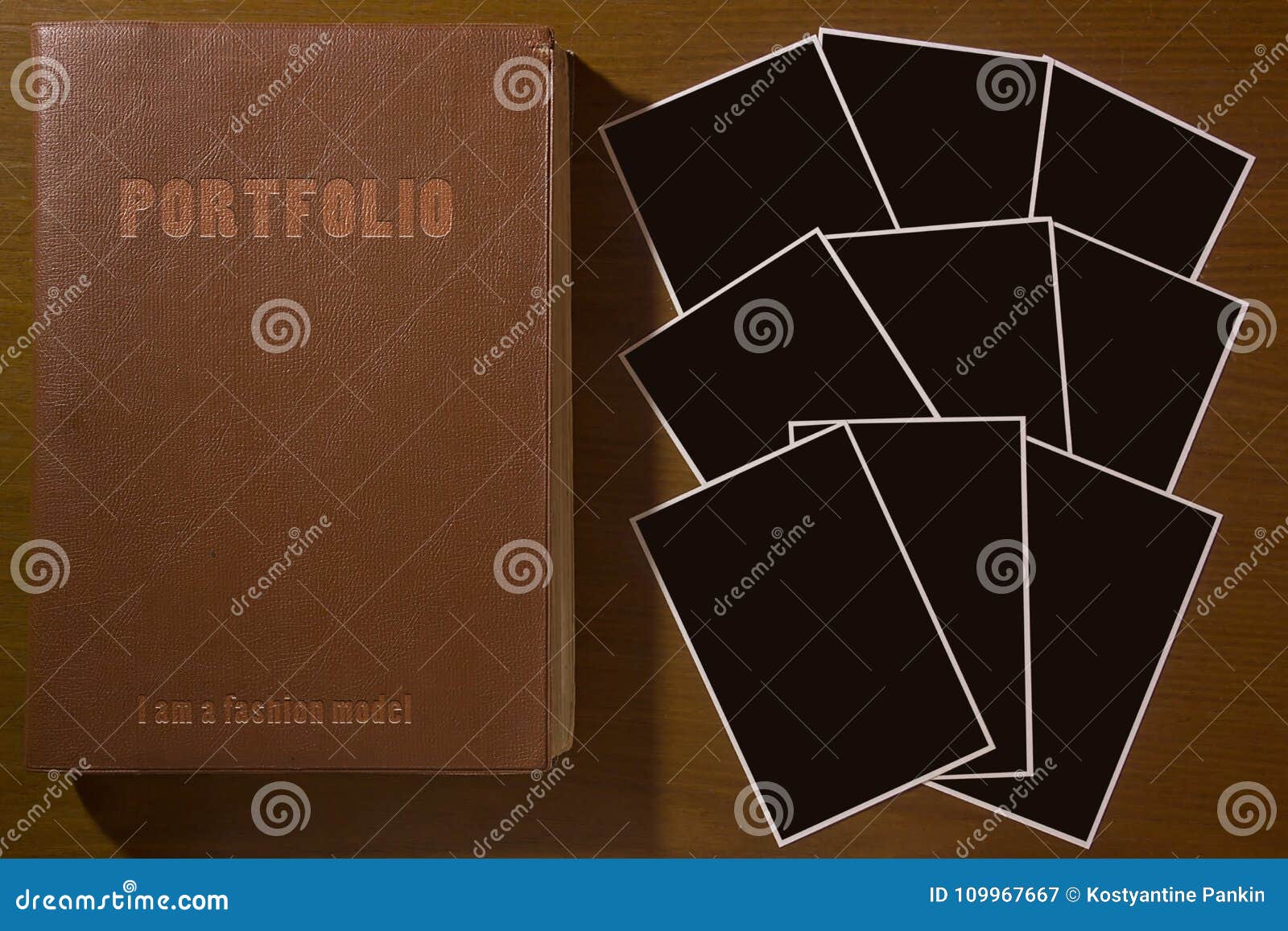 Diary of the Model - Portfolio Stock Image - Image of frame, fashioned ...