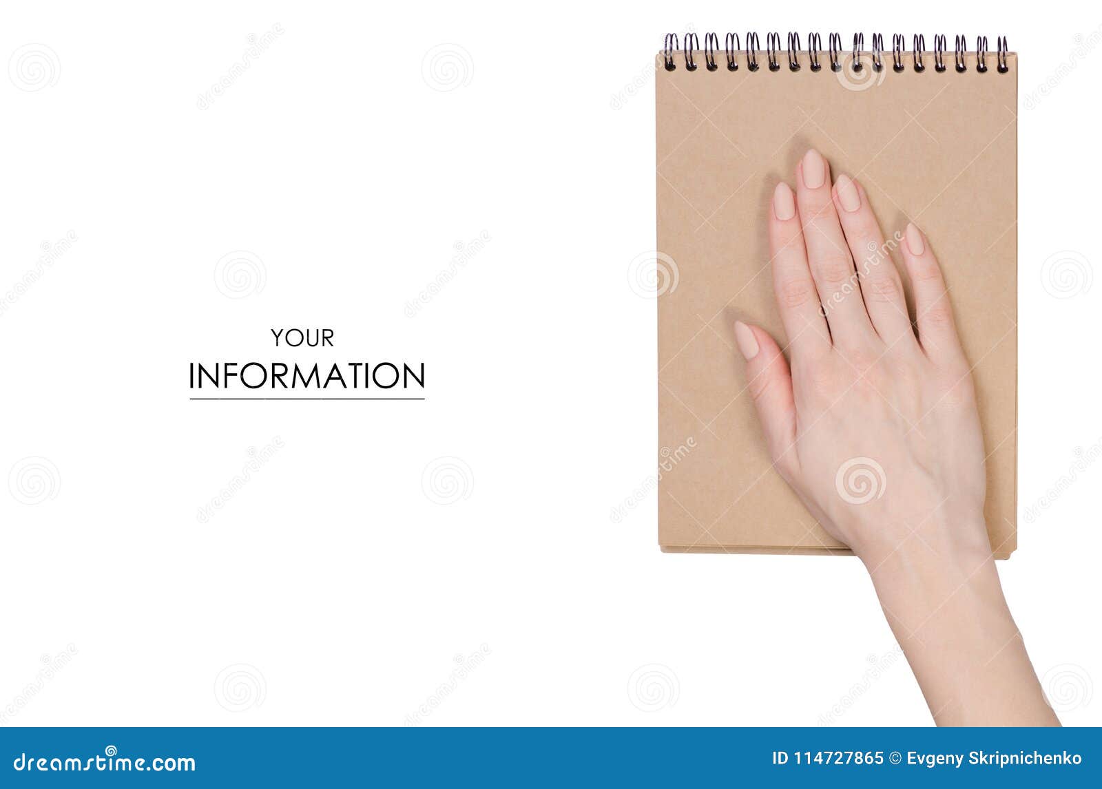 The Diary Notebook in Hand Pattern Stock Image - Image of open ...