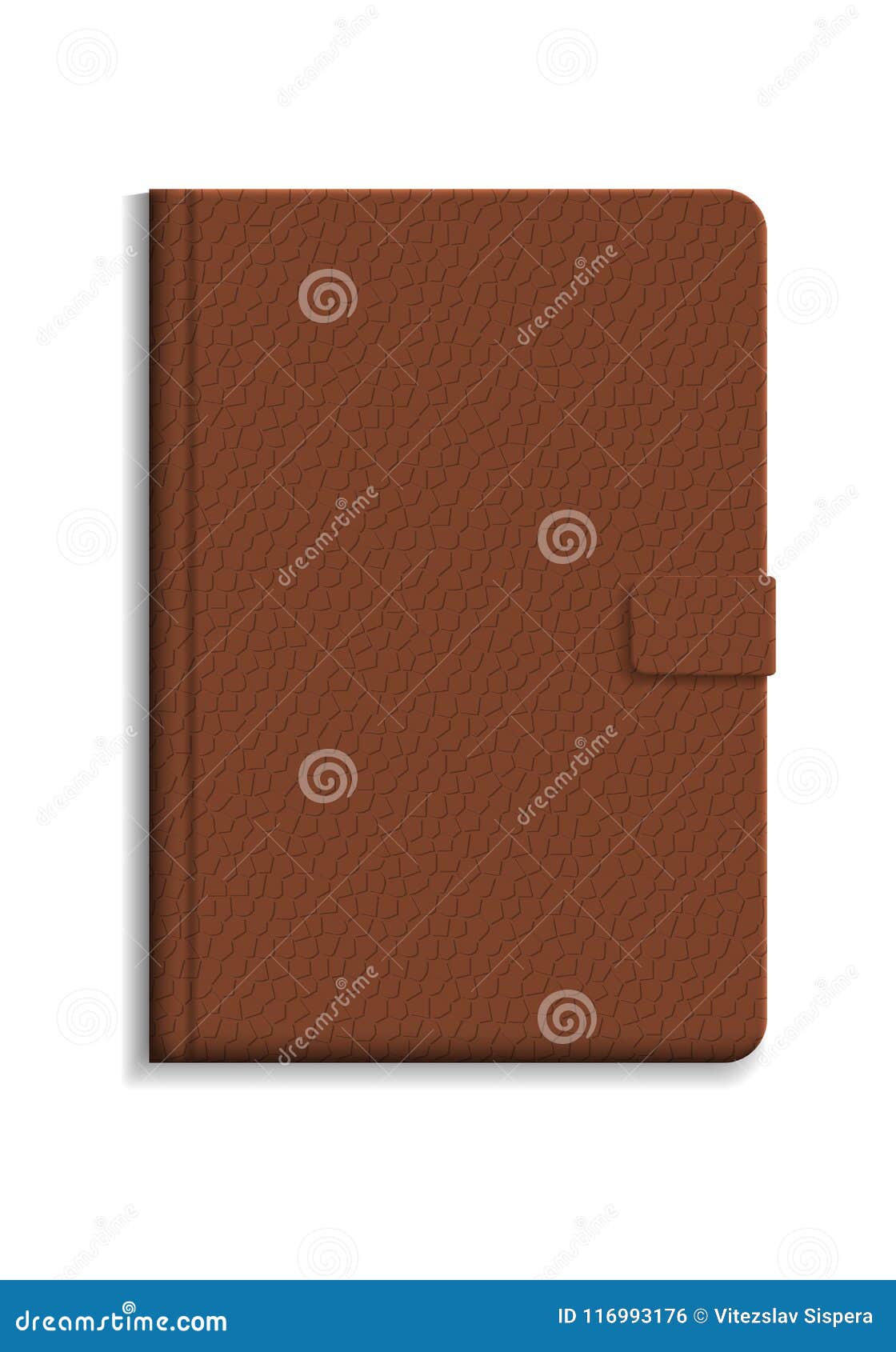 Diary or Notebook in Hard Cover with Leather Texture Stock Vector ...