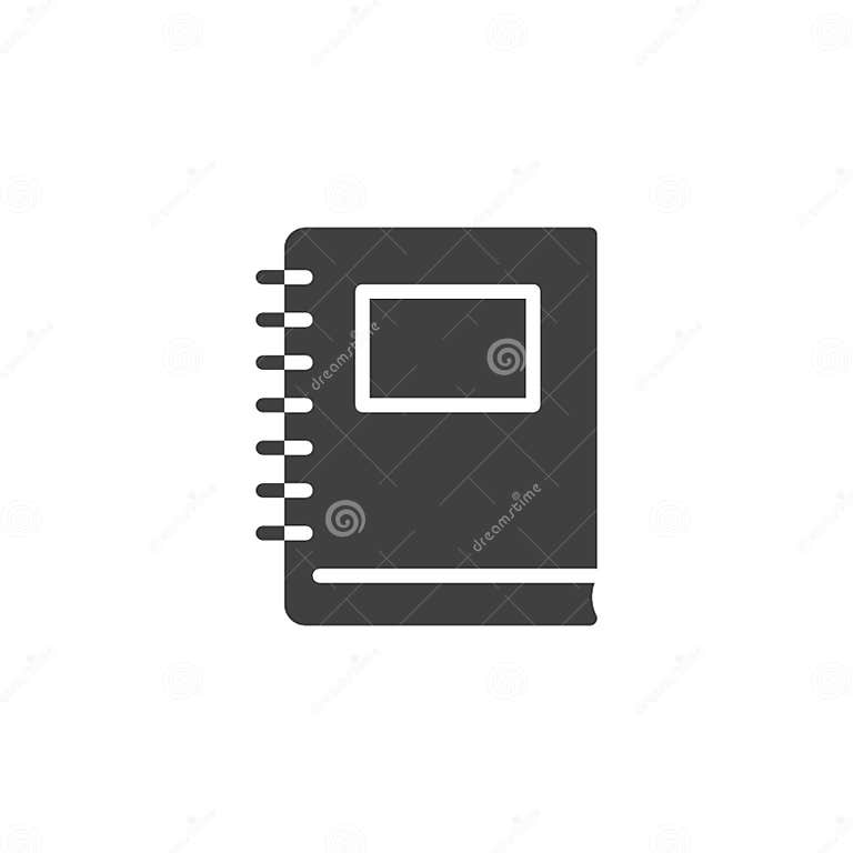 Diary, Notebook Vector Icon Stock Vector - Illustration of diary ...