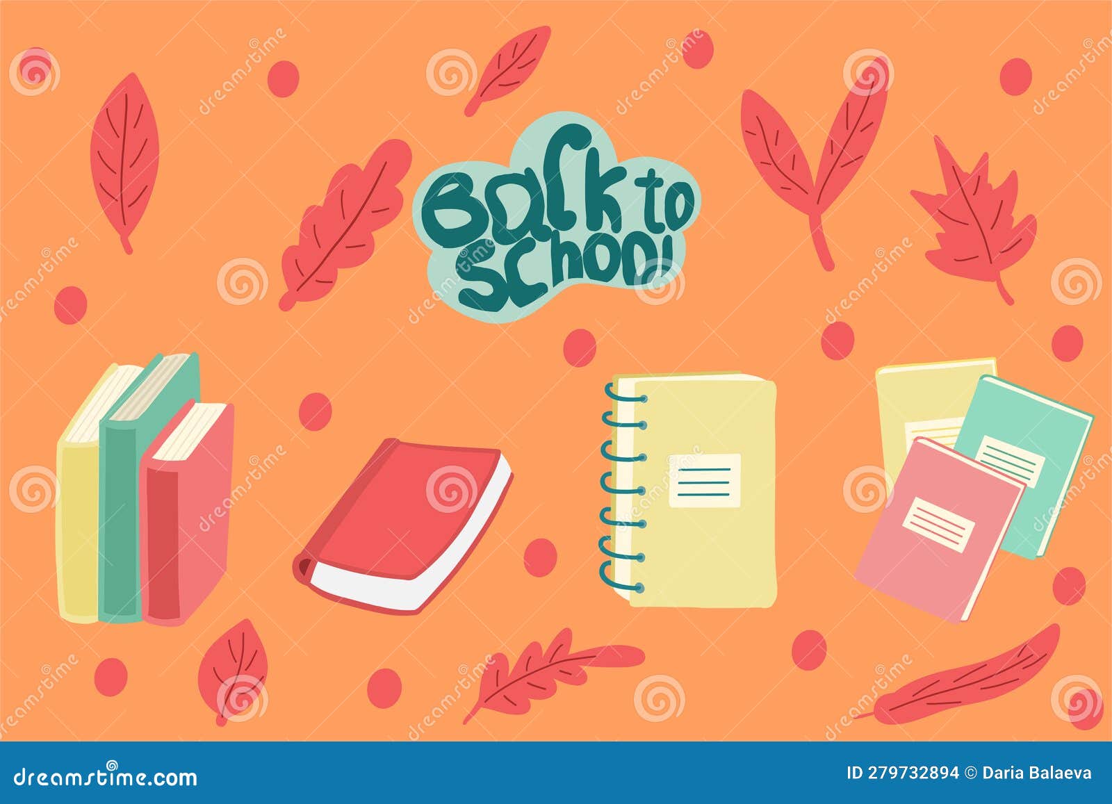 Diary Notebooks Set Hand Drawn Cute Cartoon Objects Stock Vector ...