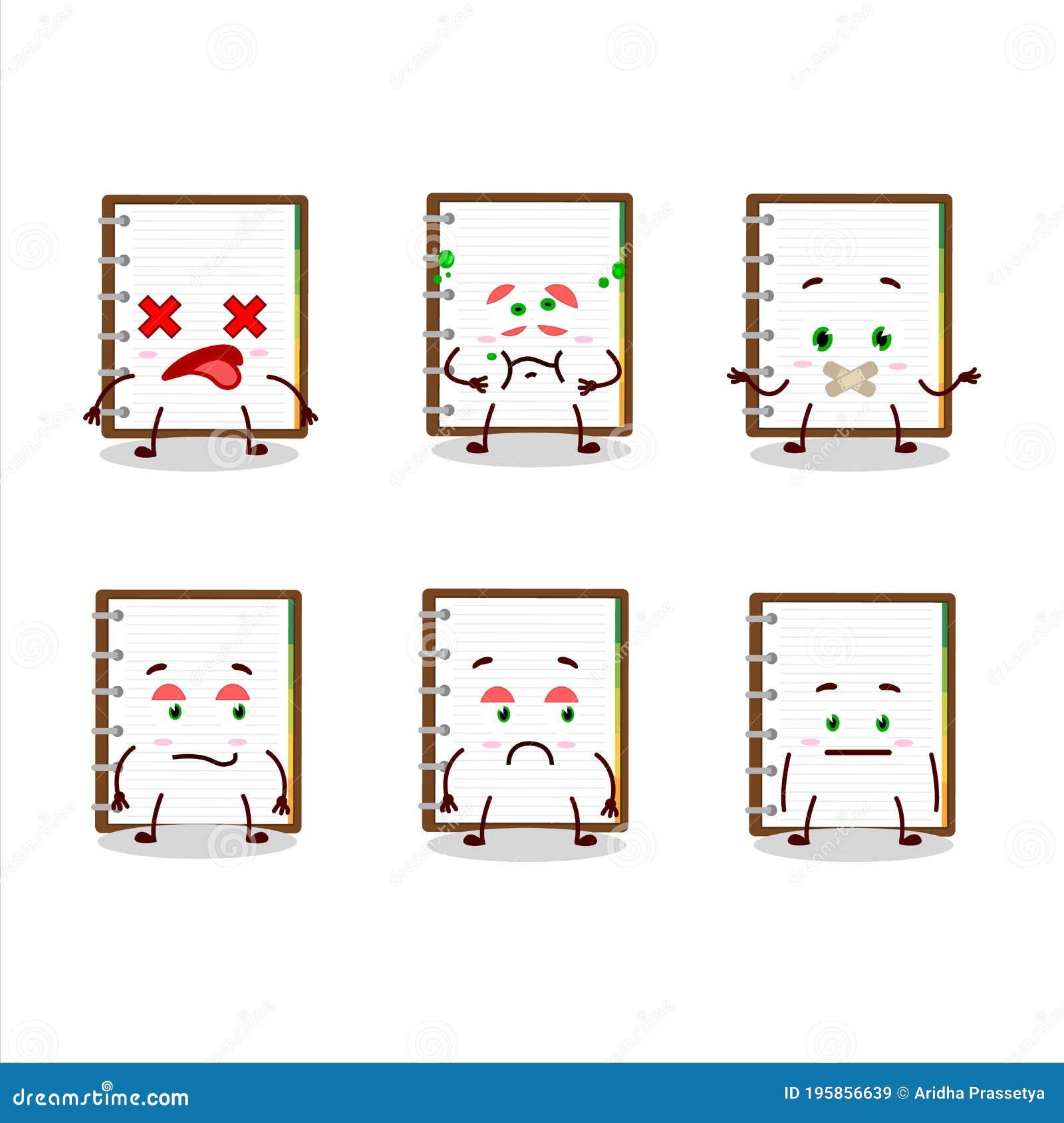 Scared Notes Cartoon | CartoonDealer.com #64851032