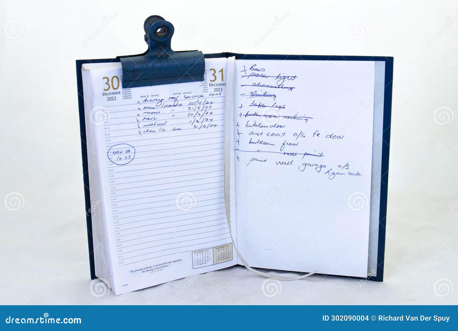Diary Open on the Last Two Days of the Year Stock Photo - Image of ...