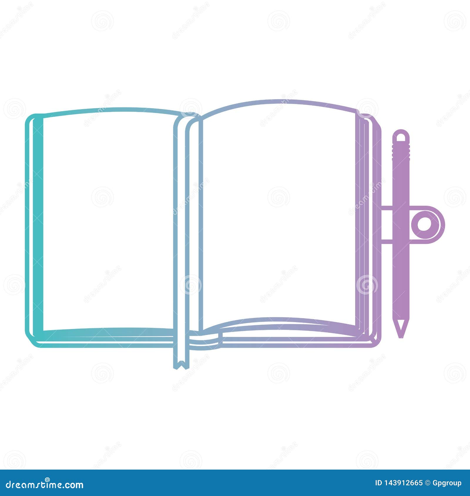 Diary open with pencil stock vector. Illustration of studying - 143912665 Diary open with pencil stock vector. Illustration of studying - 143912665