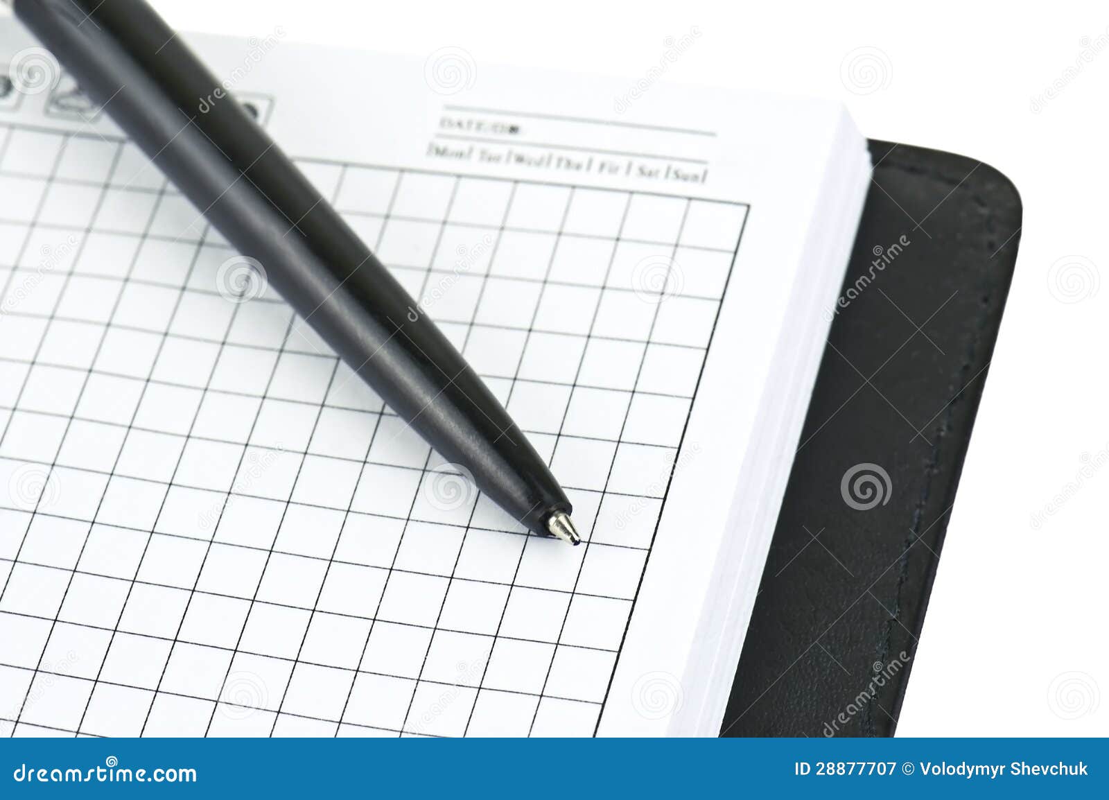 Diary and pen stock image. Image of page, binder, paper - 28877707