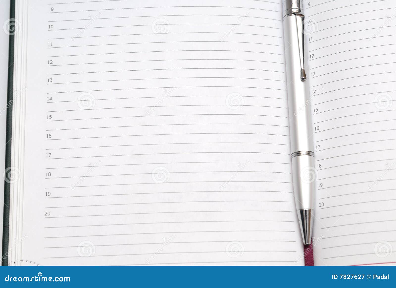 Diary with pen stock image. Image of black, communication - 7827627