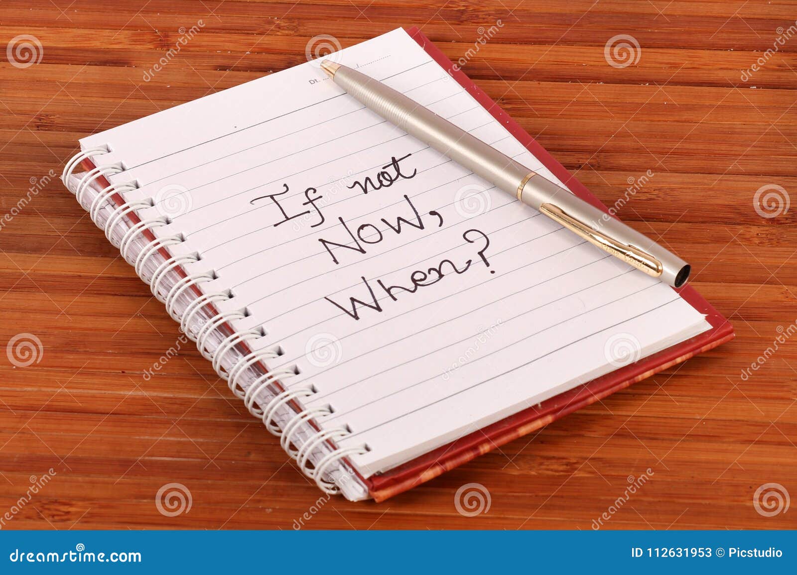 Diary and pen stock image. Image of lines, written, spiral - 112631953