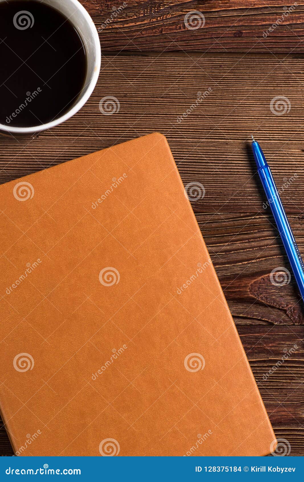 Diary with a Pen and Coffee Stock Photo - Image of education, coffee ...