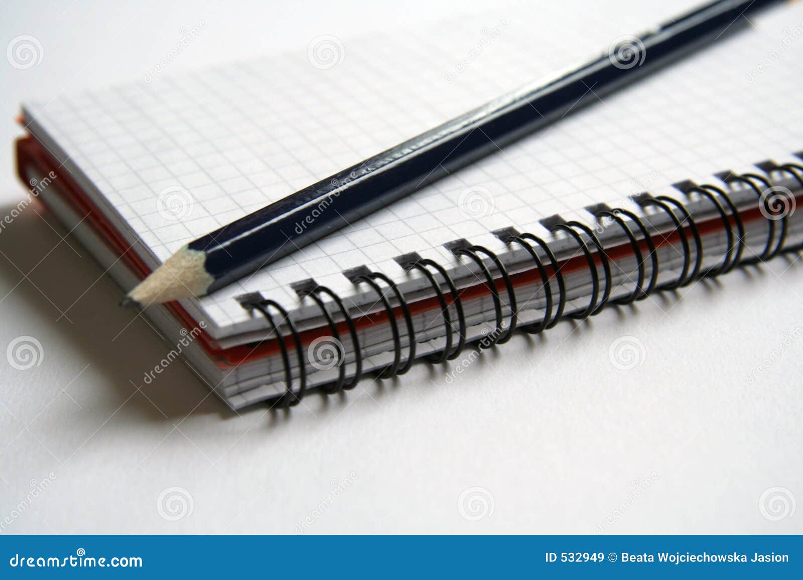 Diary and pencil stock image. Image of student, remind - 532949