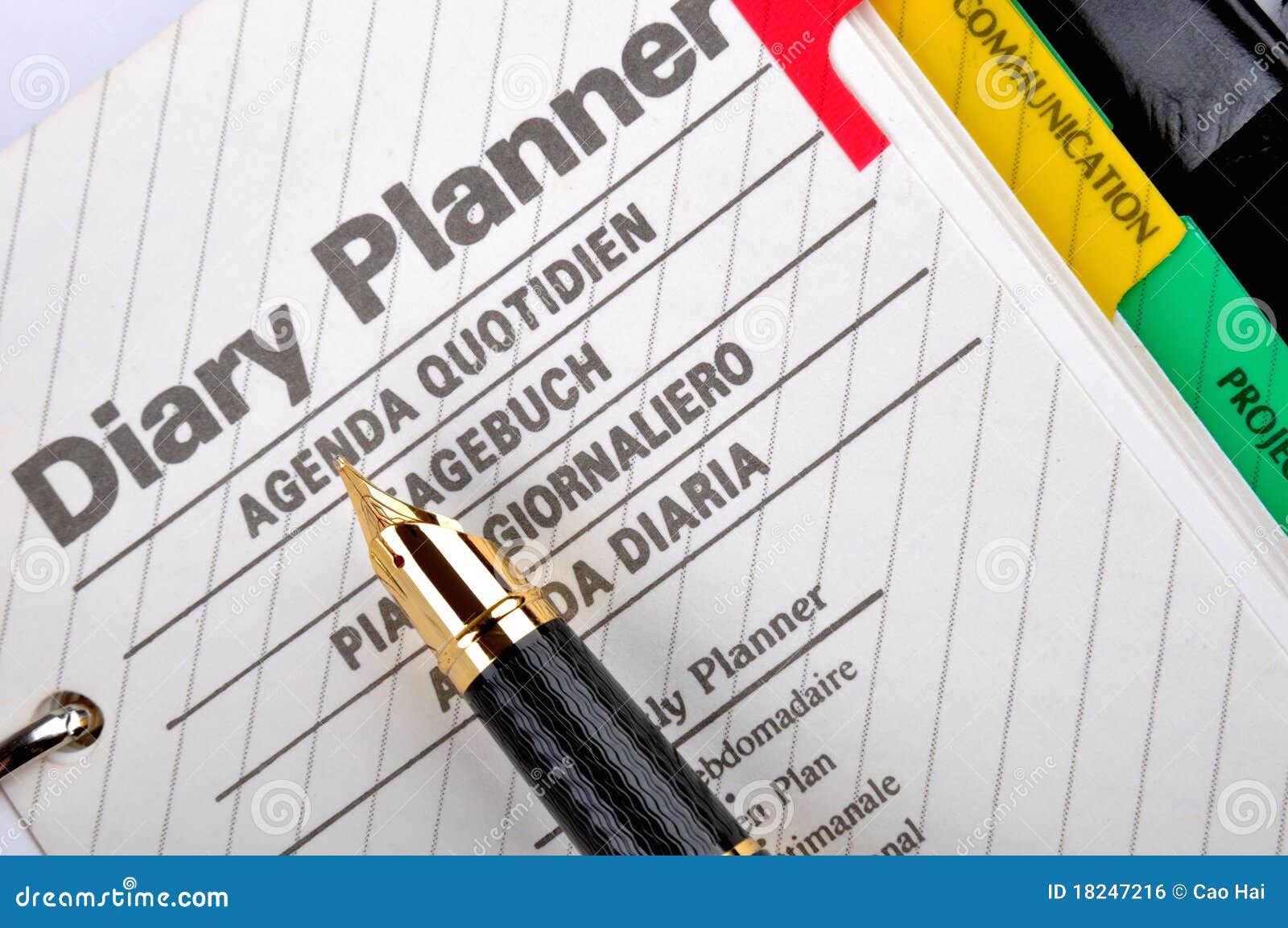 Diary and plan stock photo. Image of record, metaphors - 18247216