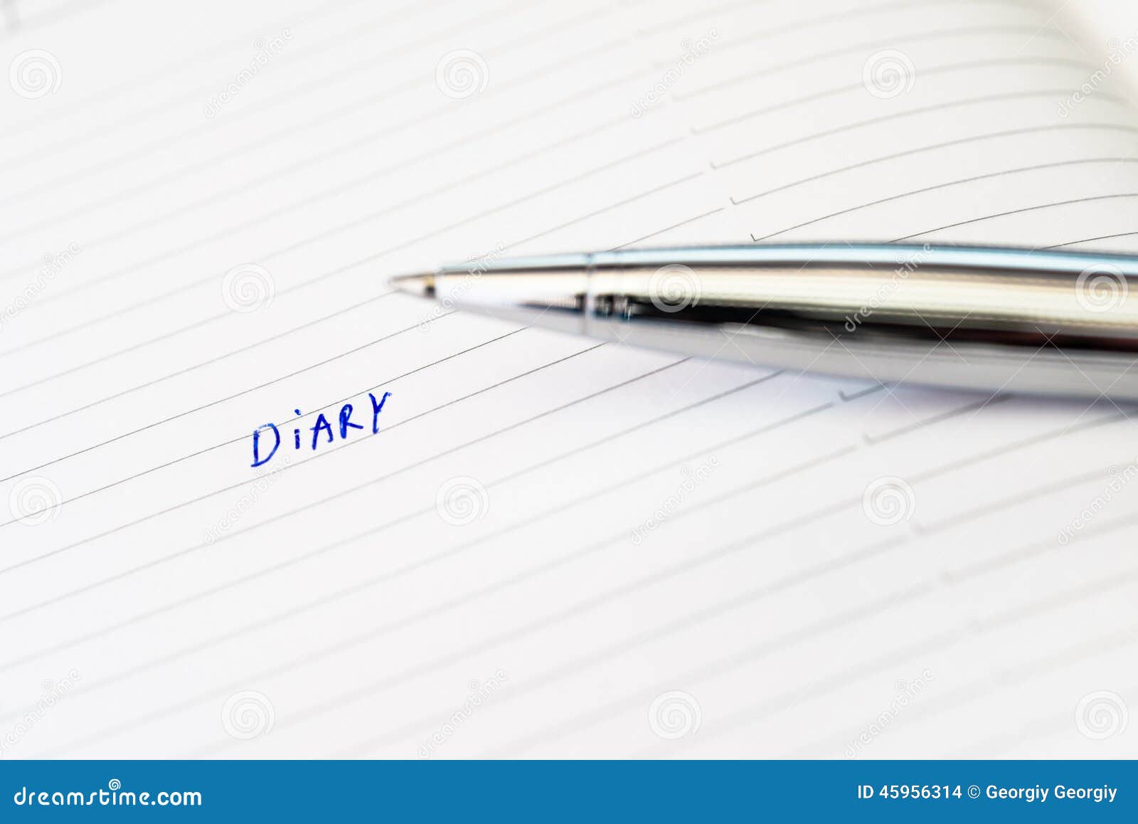 Diary sign by pen stock photo. Image of date, organization - 45956314