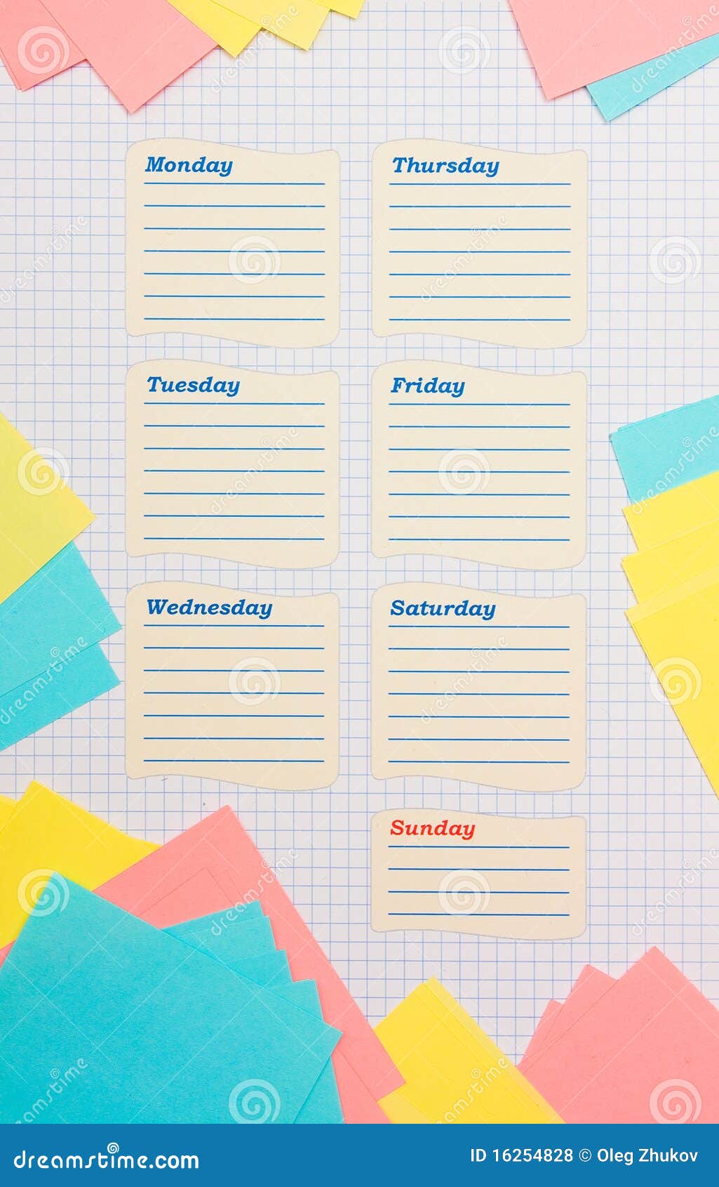 Diary of a Student S School Stock Photo - Image of pencils, calendar ...
