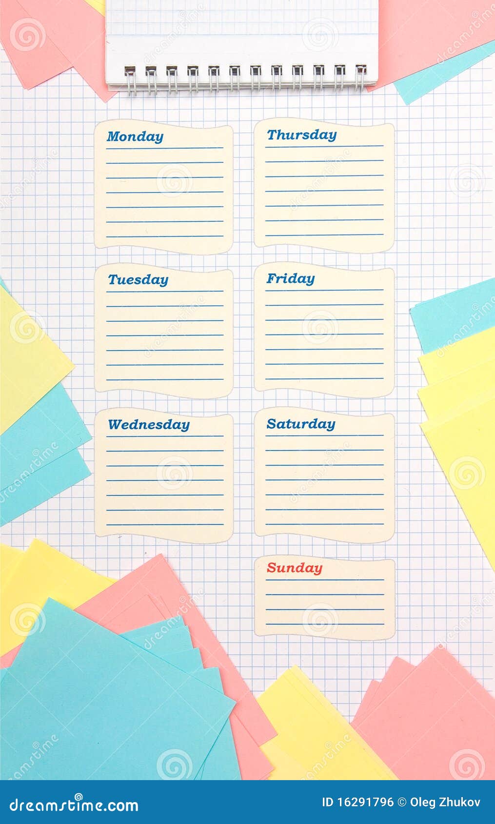 Diary of a Student S School Stock Photo - Image of text, diagram: 16291796