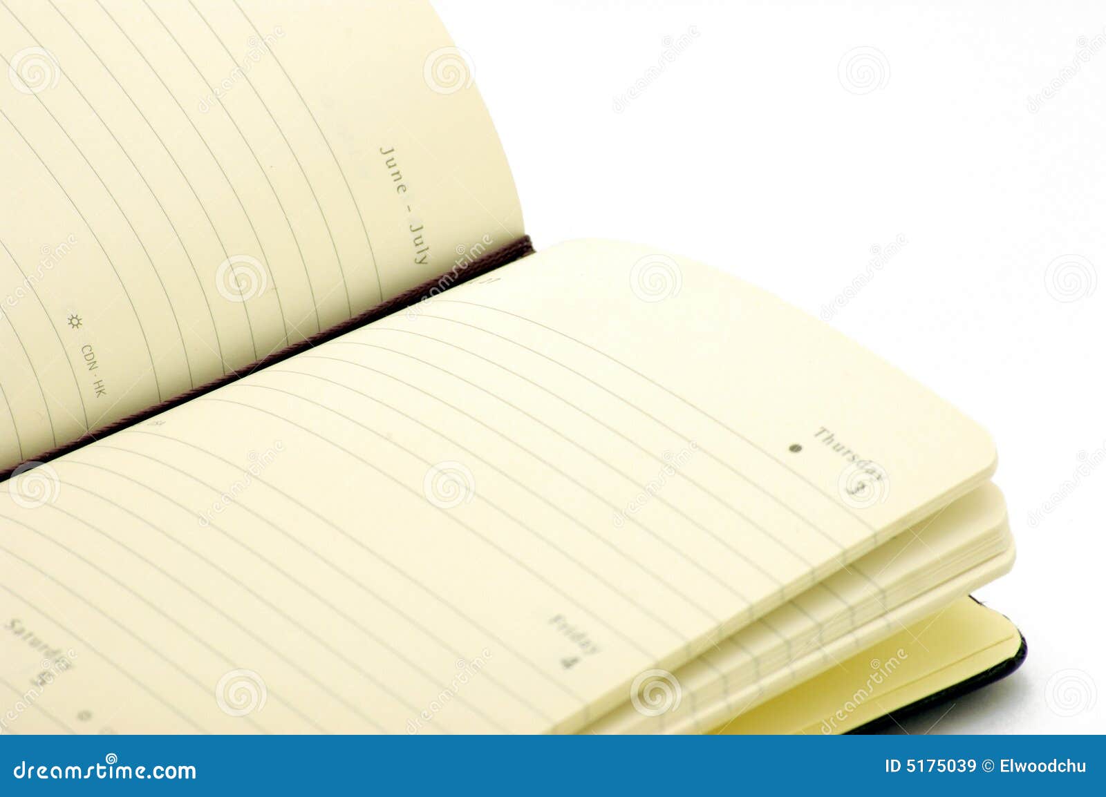 Diary on white background stock image. Image of handwriting - 5175039