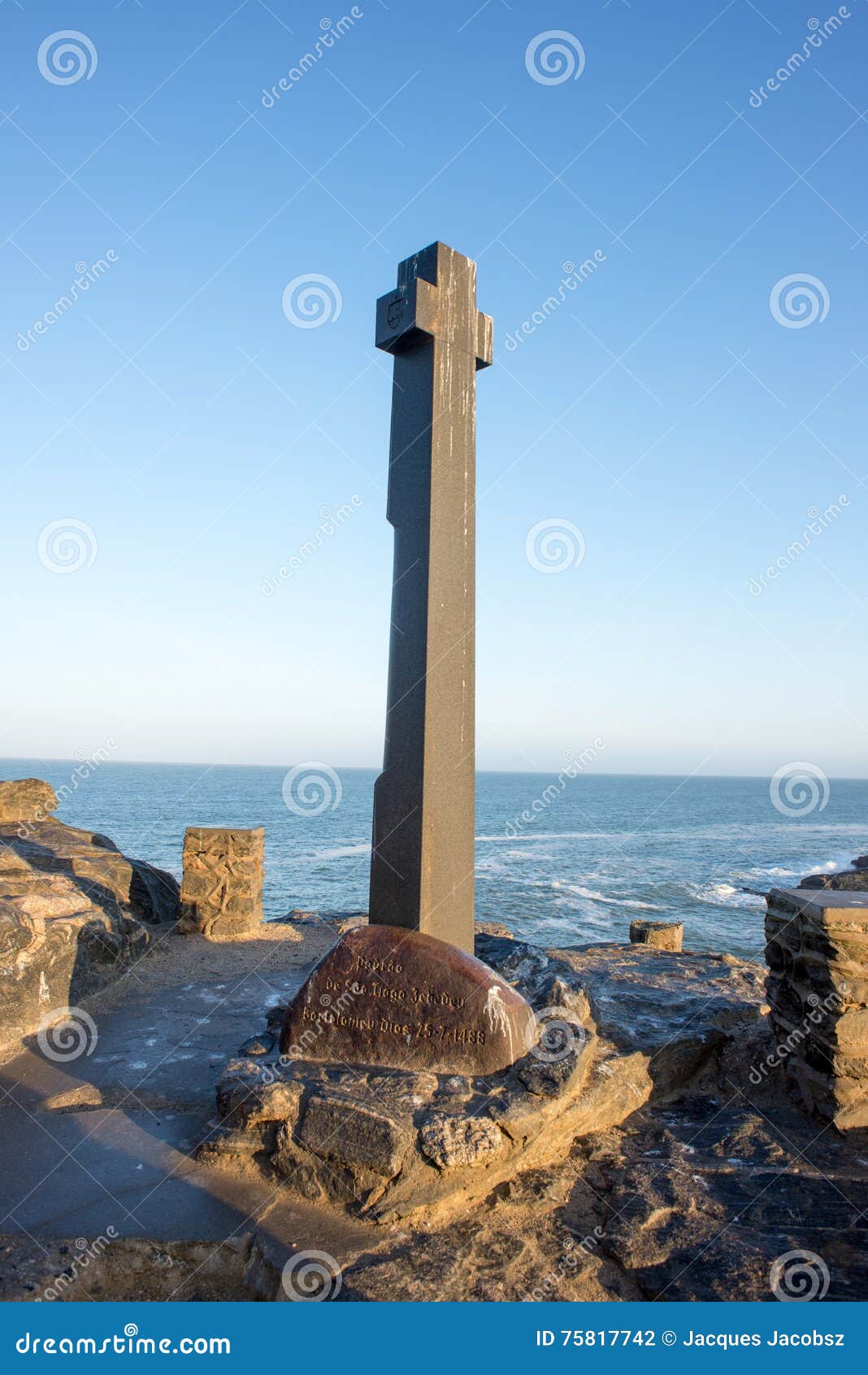 Dias Cross at Cape Cross stock photo. Image of lafrac14 - 75817742