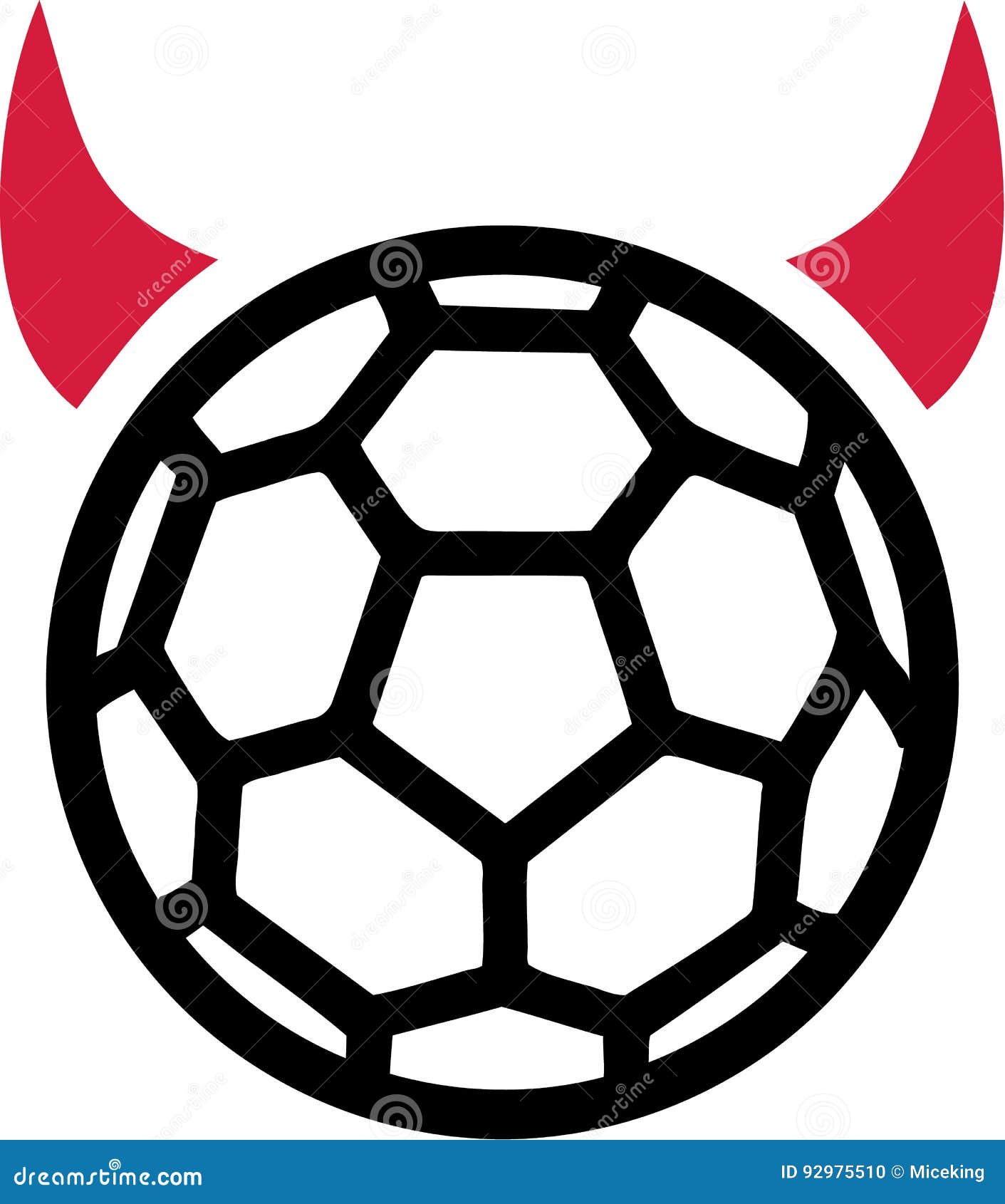 Diavolo di pallamano illustrazione vettoriale. Illustrazione di simbolo ...