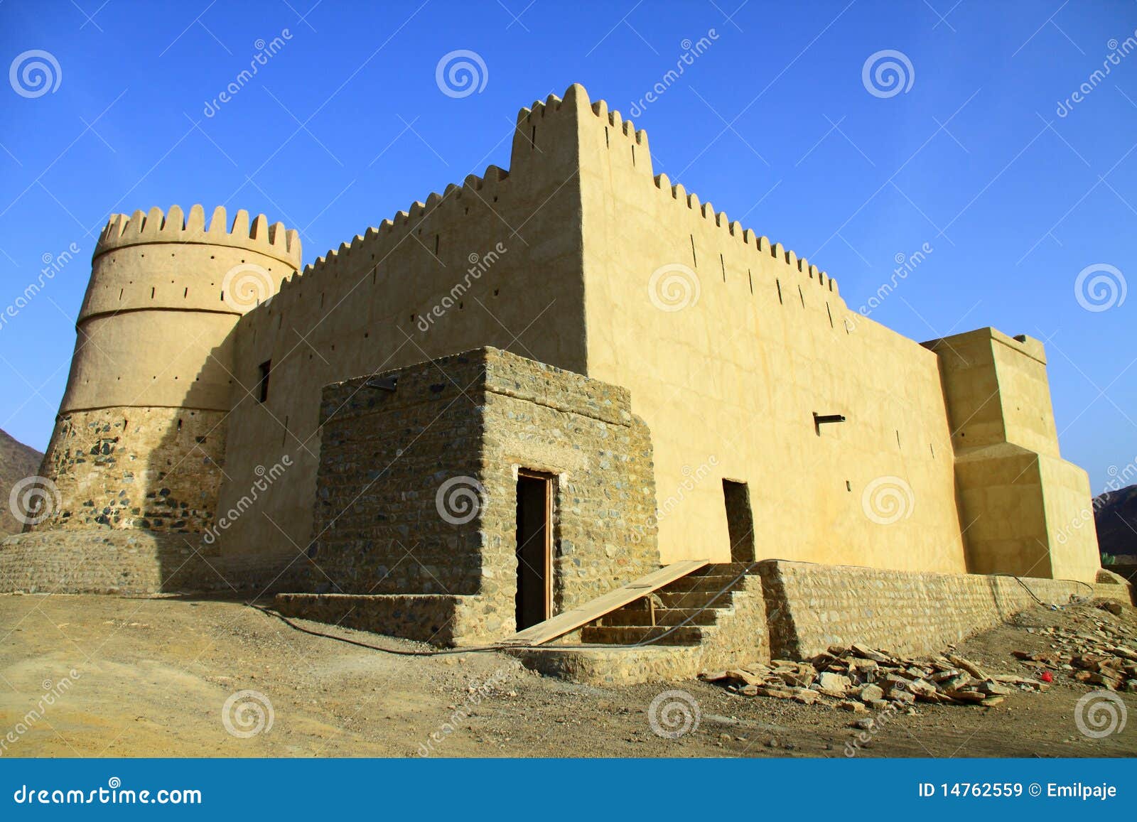 Dibba Fort stock image. Image of historical, fort, ruins - 14762559
