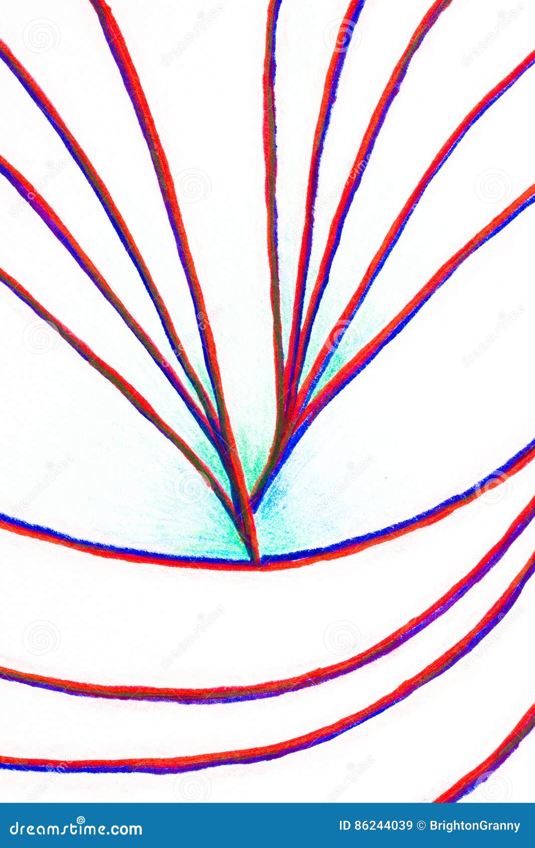 Dibujo de líneas curvadas stock de ilustración. Ilustración de contexto ...