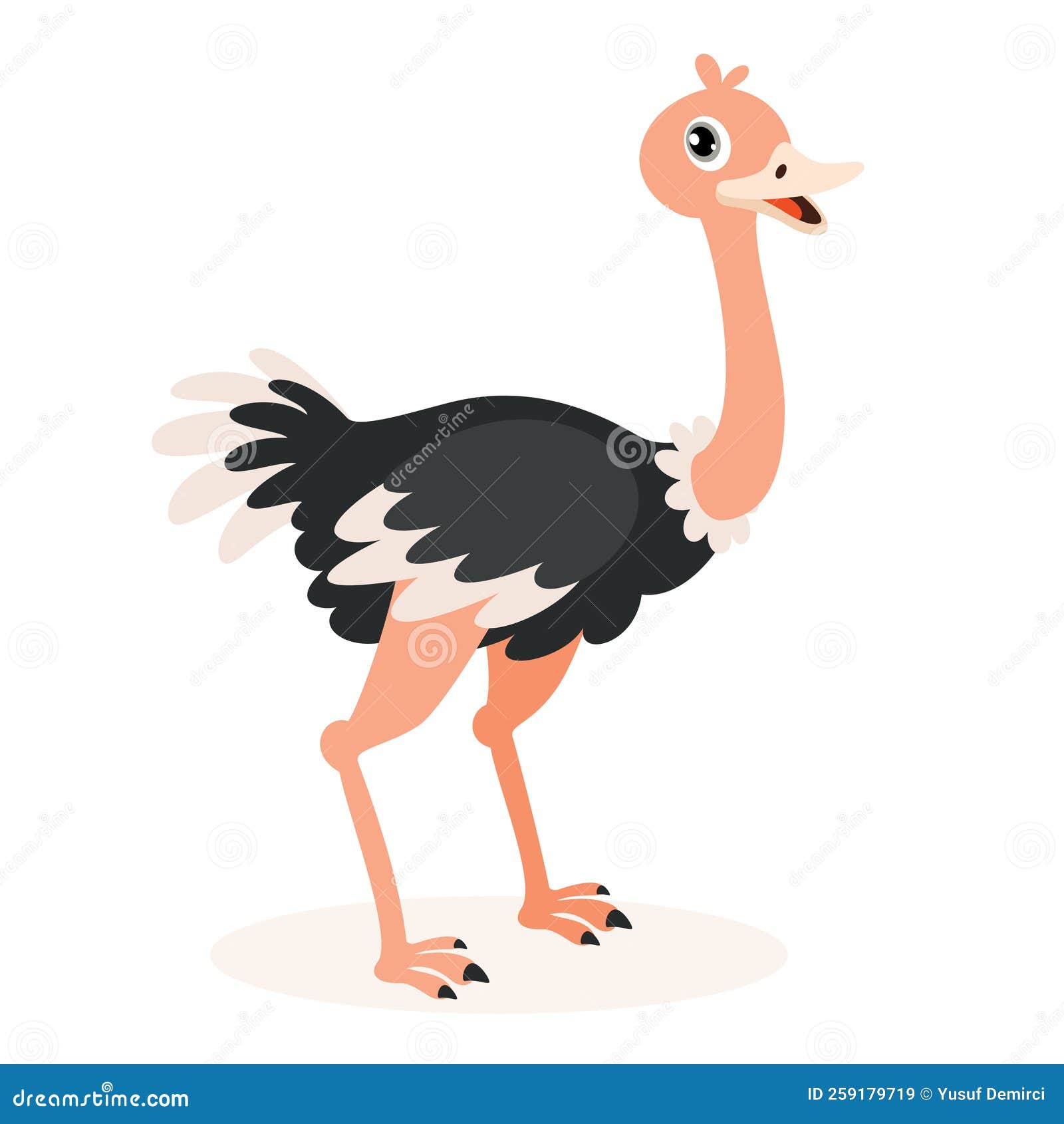 Dibujo de un avestruz stock de ilustración. Ilustración de avestruz ...