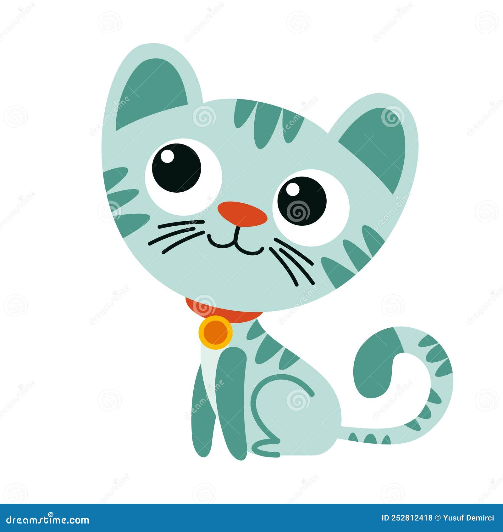 Dibujo de un gato stock de ilustración. Ilustración de mascota - 252812418