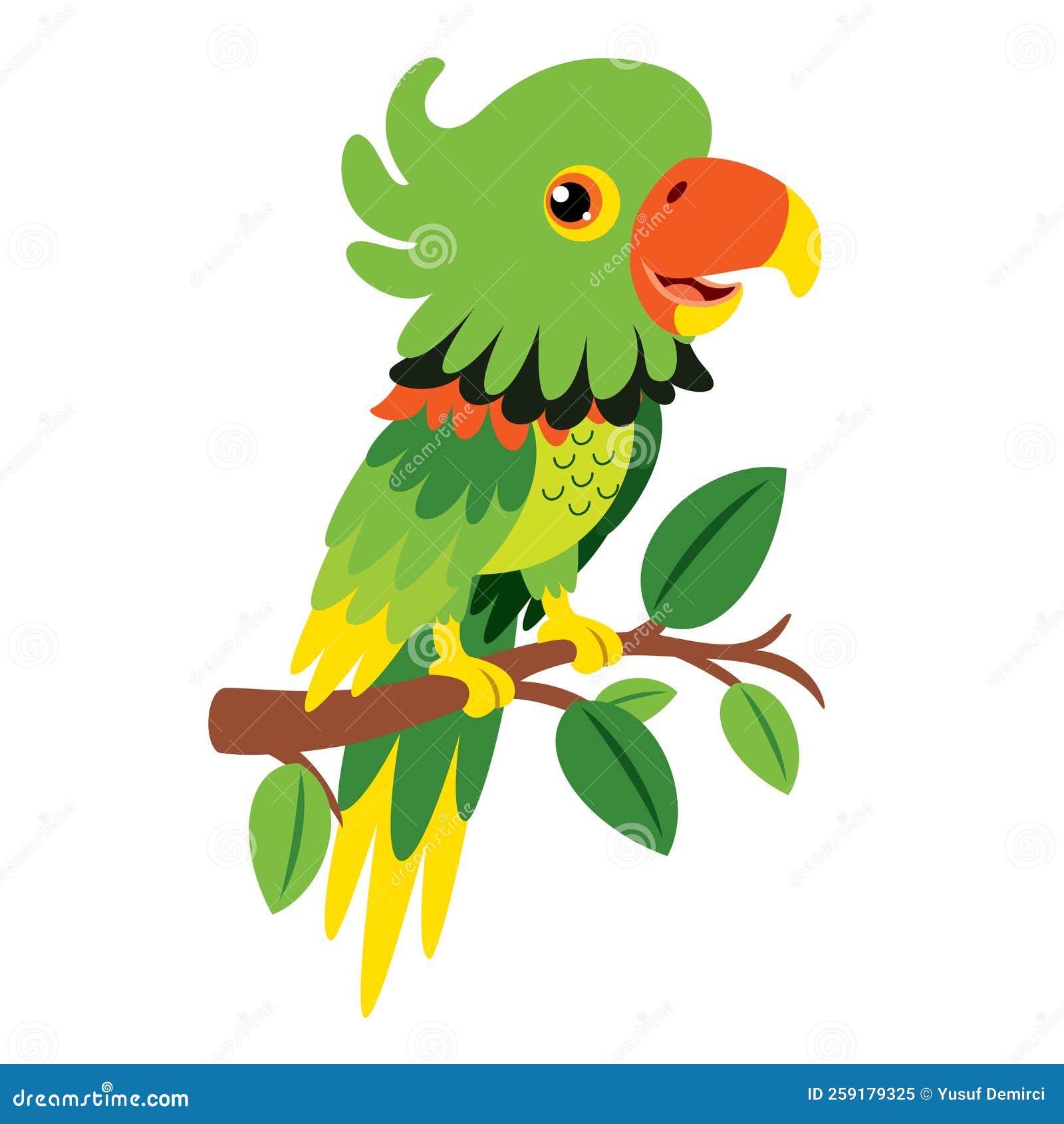 Dibujo de un loro stock de ilustración. Ilustración de pico - 259179325 Dibujo de un loro stock de ilustración. Ilustración de pico - 259179325