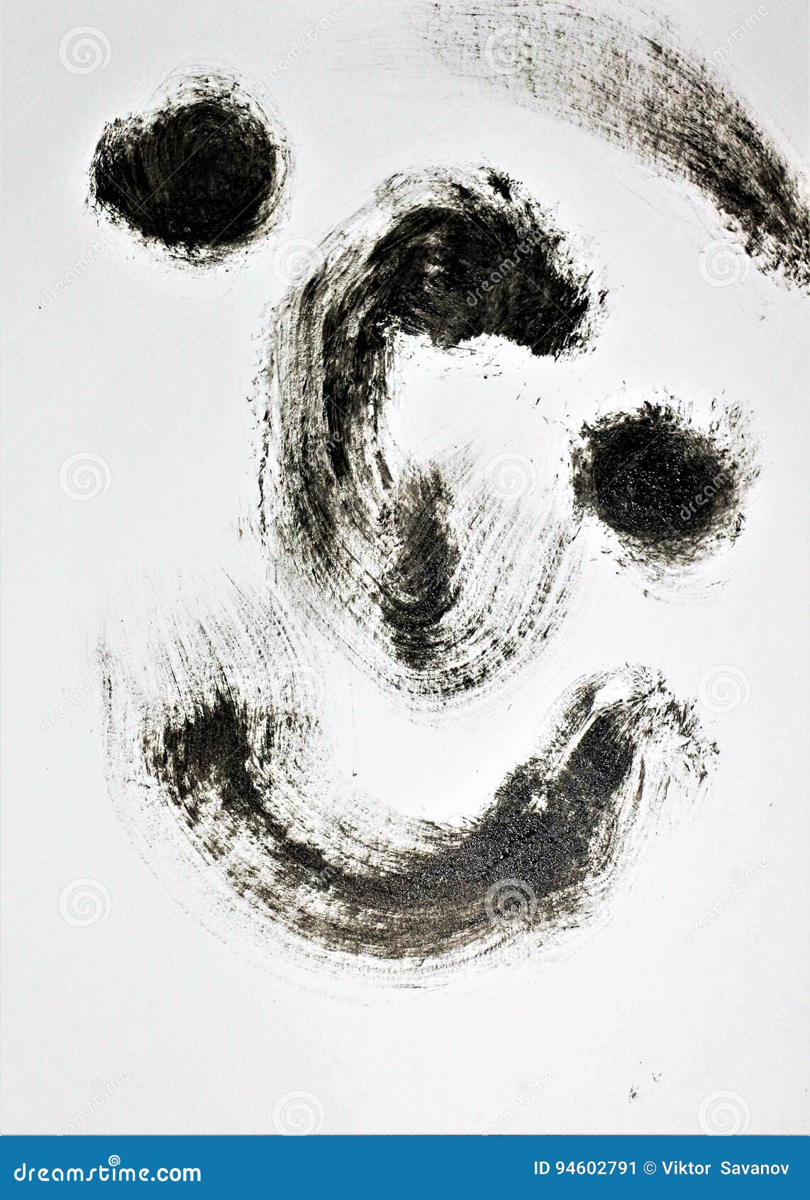 Dibujo en tinta negra stock de ilustración. Ilustración de estilo ...