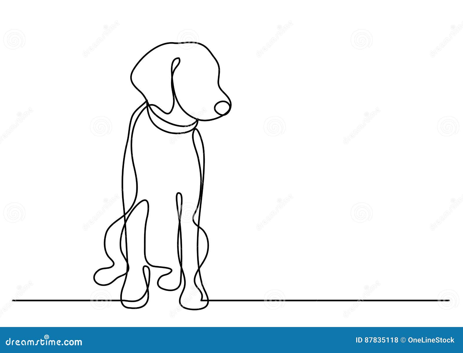 Dibujo Lineal De Perro