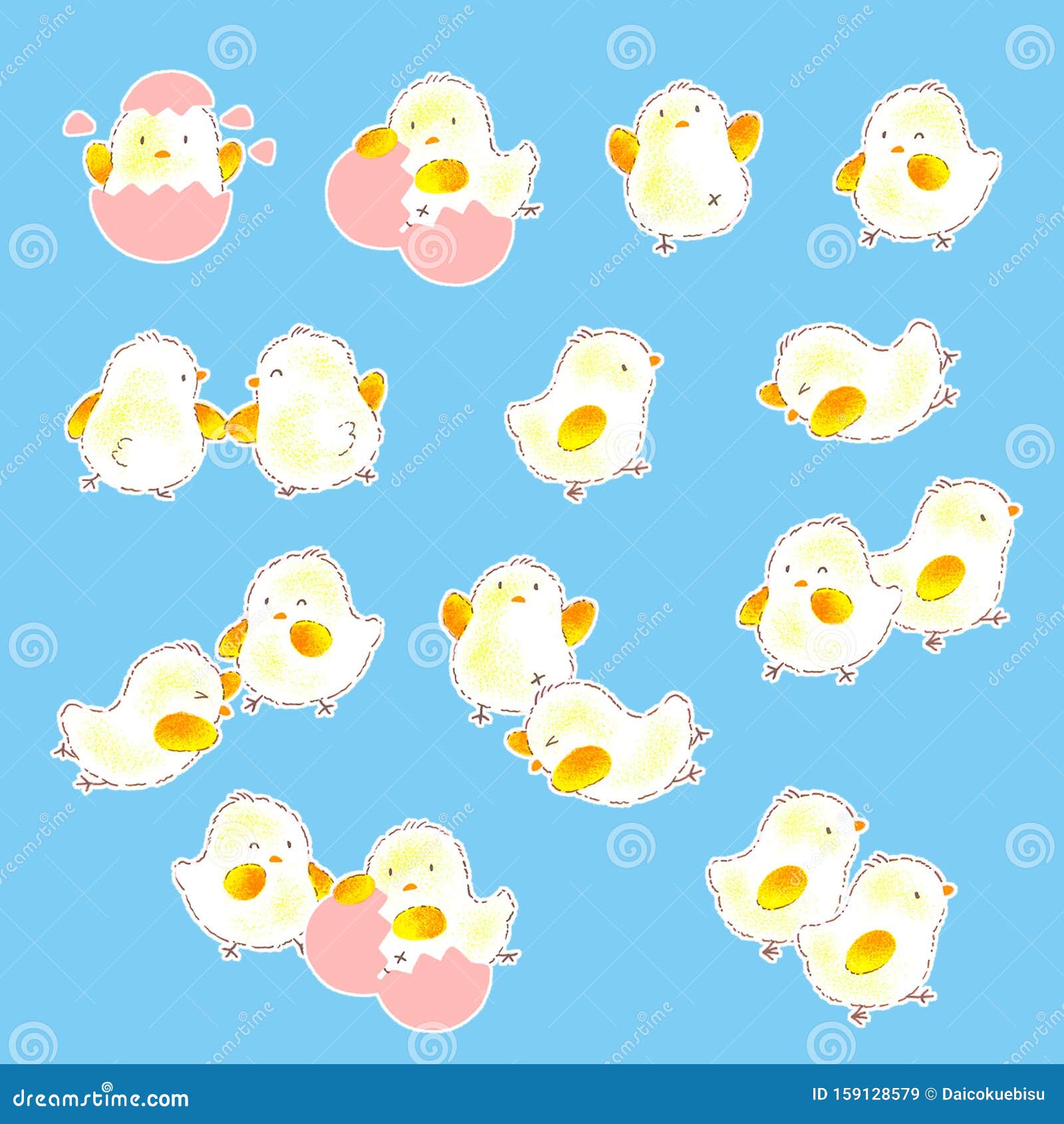 Dibujo a Mano Libre De Un Bello Pollo, Stock de ilustración ...