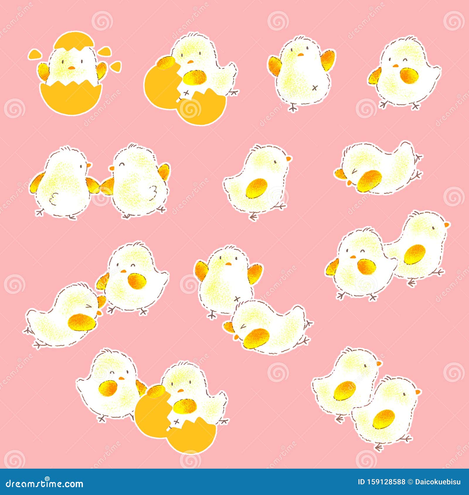 Dibujo a Mano Libre De Un Bello Pollo, Stock de ilustración ...