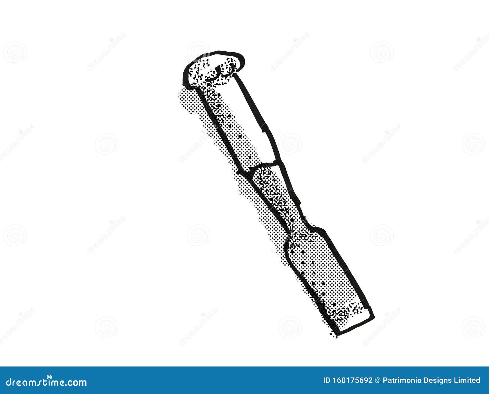 Dibujo Retro De Herramienta De Madera De Chisel Stock de ilustración ...
