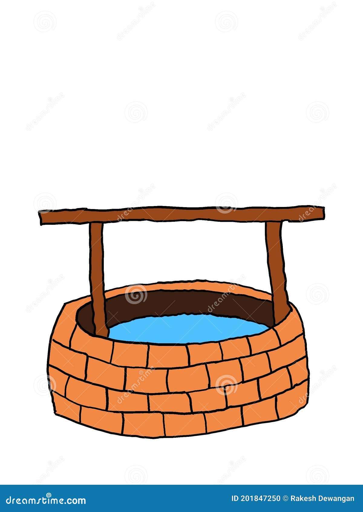 Dibujos Digitales Del Bysimple Del Pozo Stock de ilustración ...