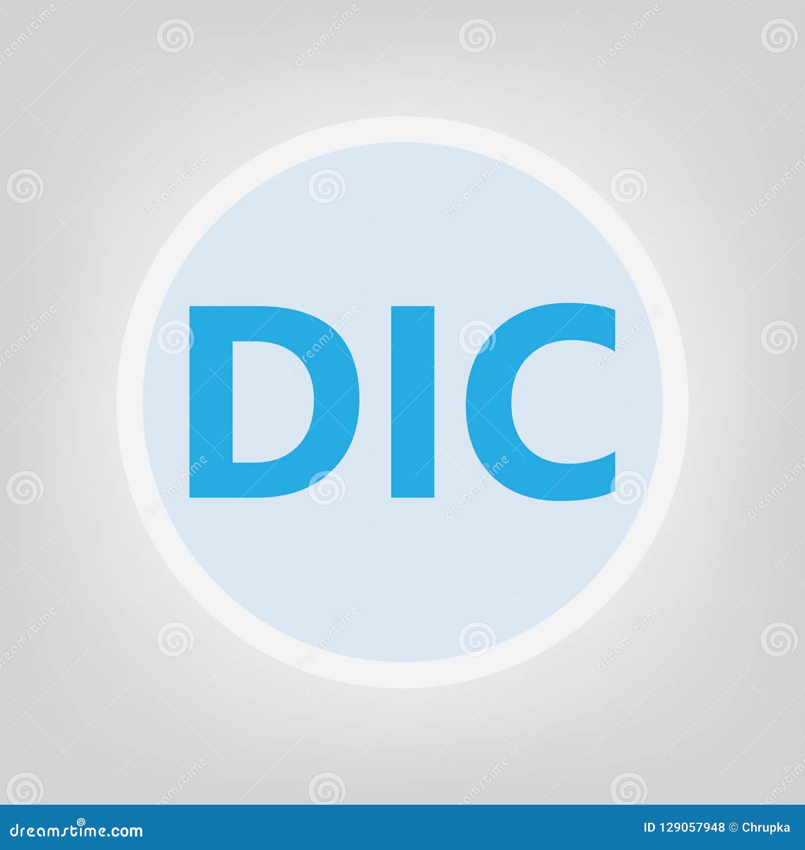 DIC Disseminated Intravascular Coagulation Acronym Stock Vector ...